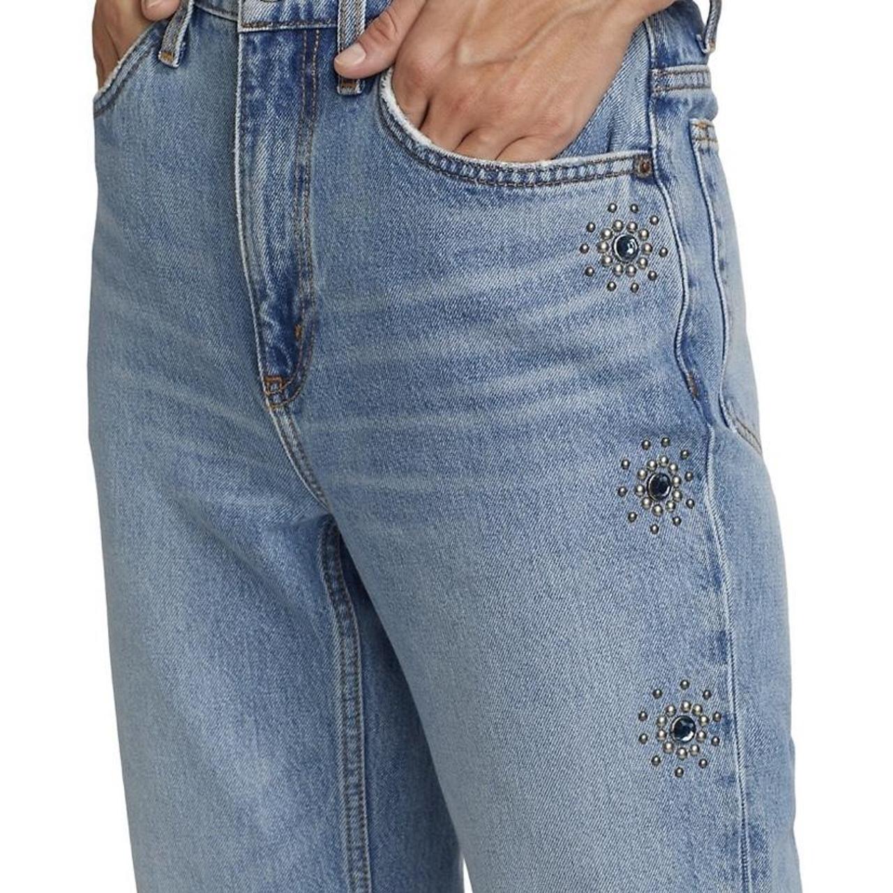 Redone Denim '70s Loose Flare Leg Jeans Indigo... | Depop