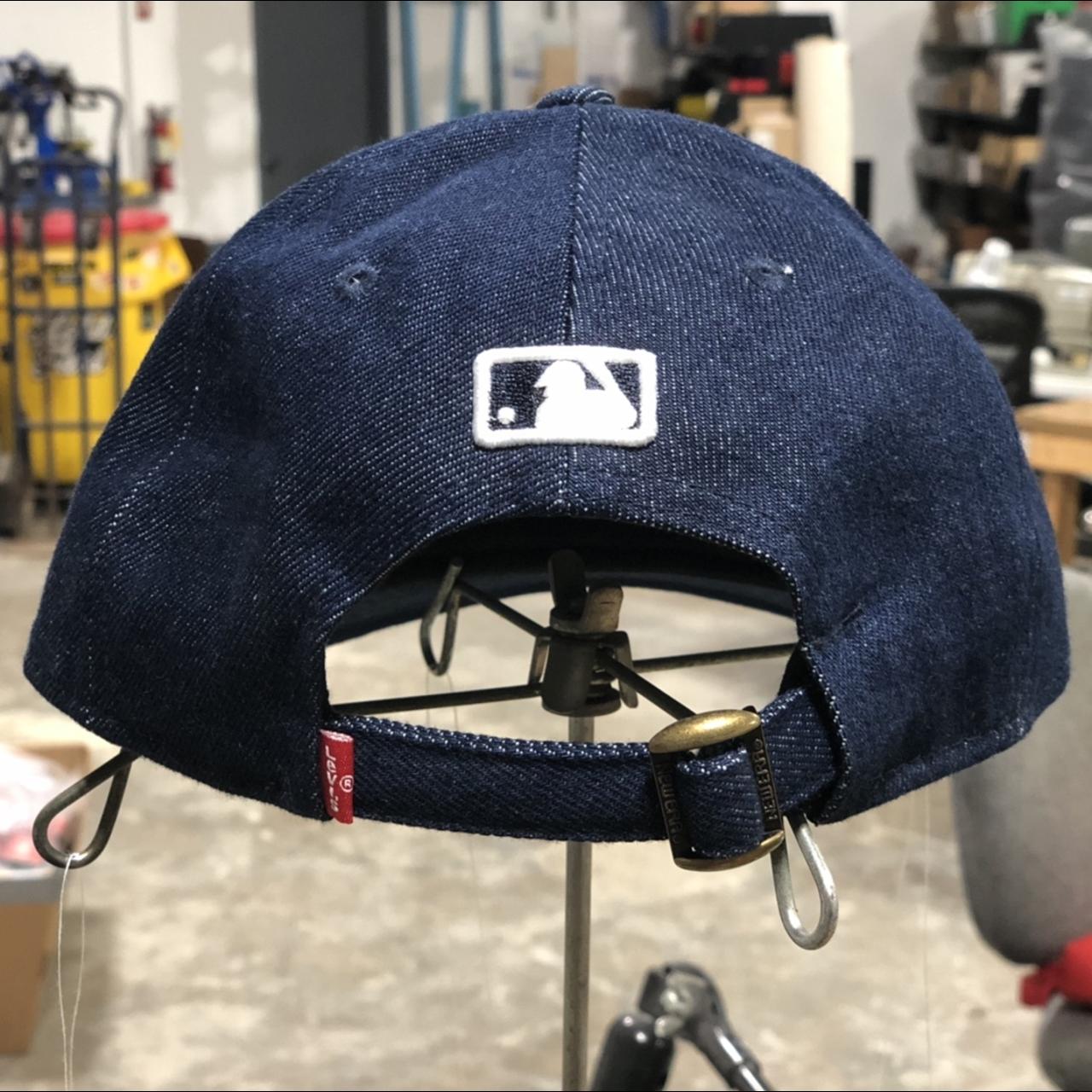 MLB X LEVI’S new era denim strapback hat. This hat... - Depop
