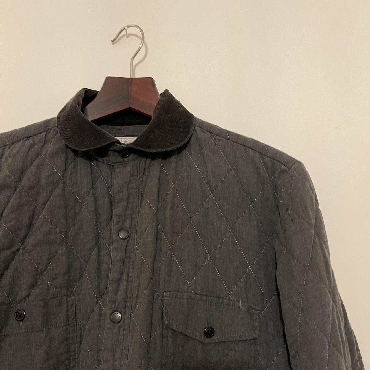 Barbour Men's Grey and Black Shirt | Depop