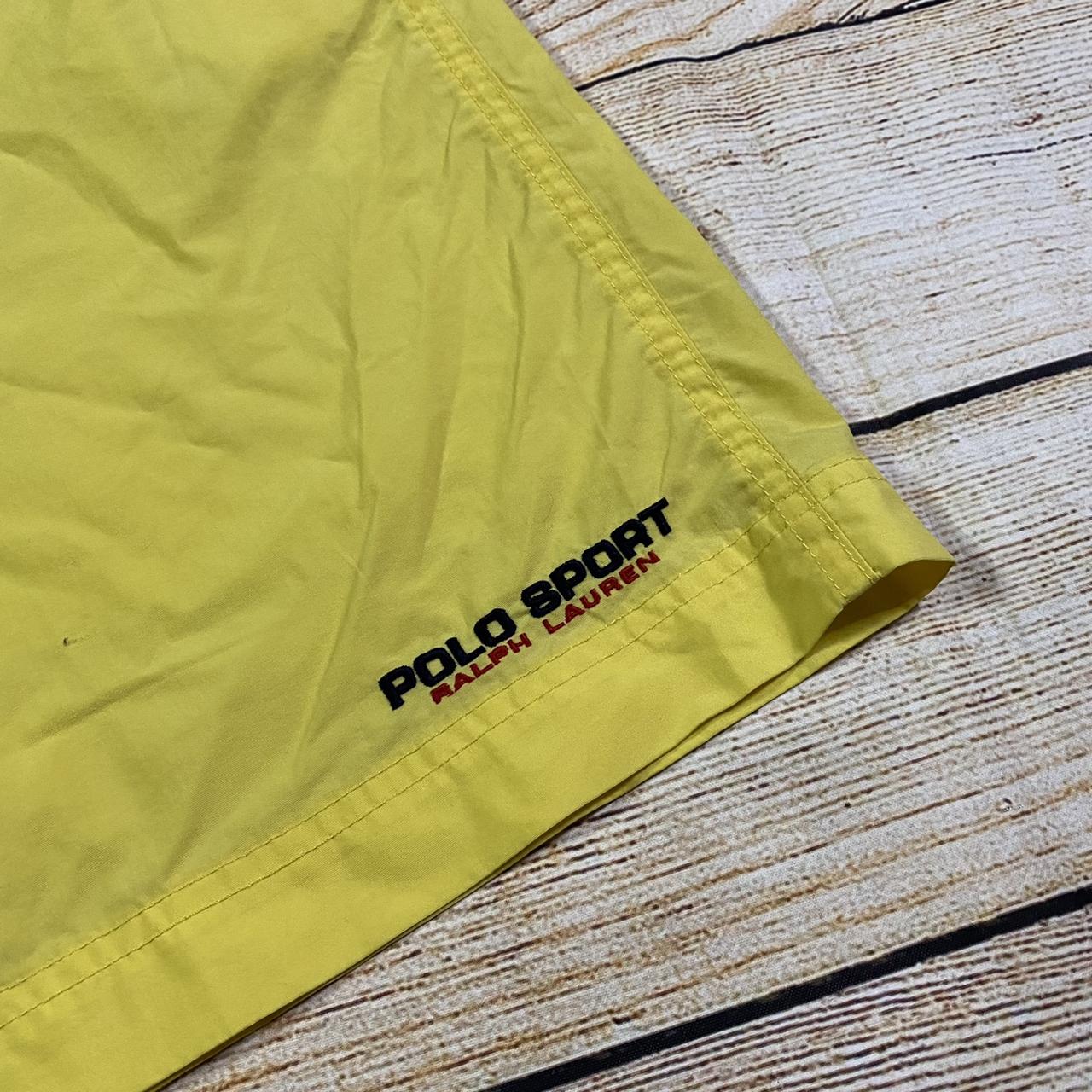 Vintage Polo Sport Ralph Lauren swim trunks in hood... - Depop