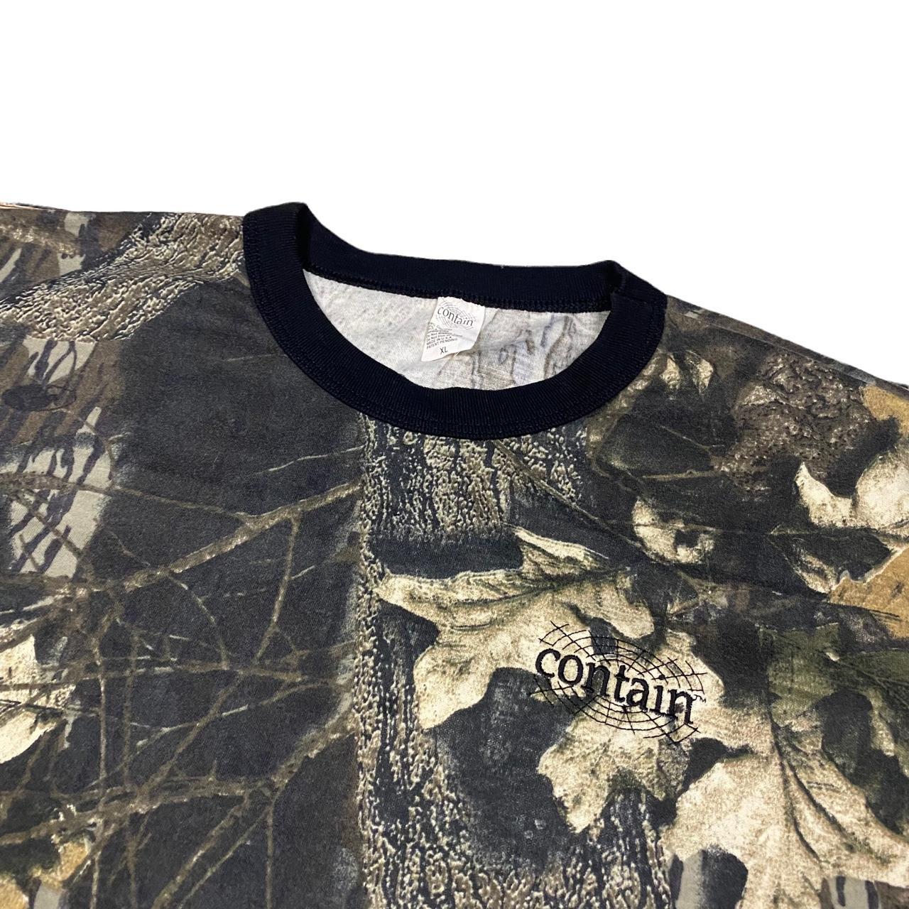 Vintage 1990’s Made in USA Cotain Woodland Camo... - Depop