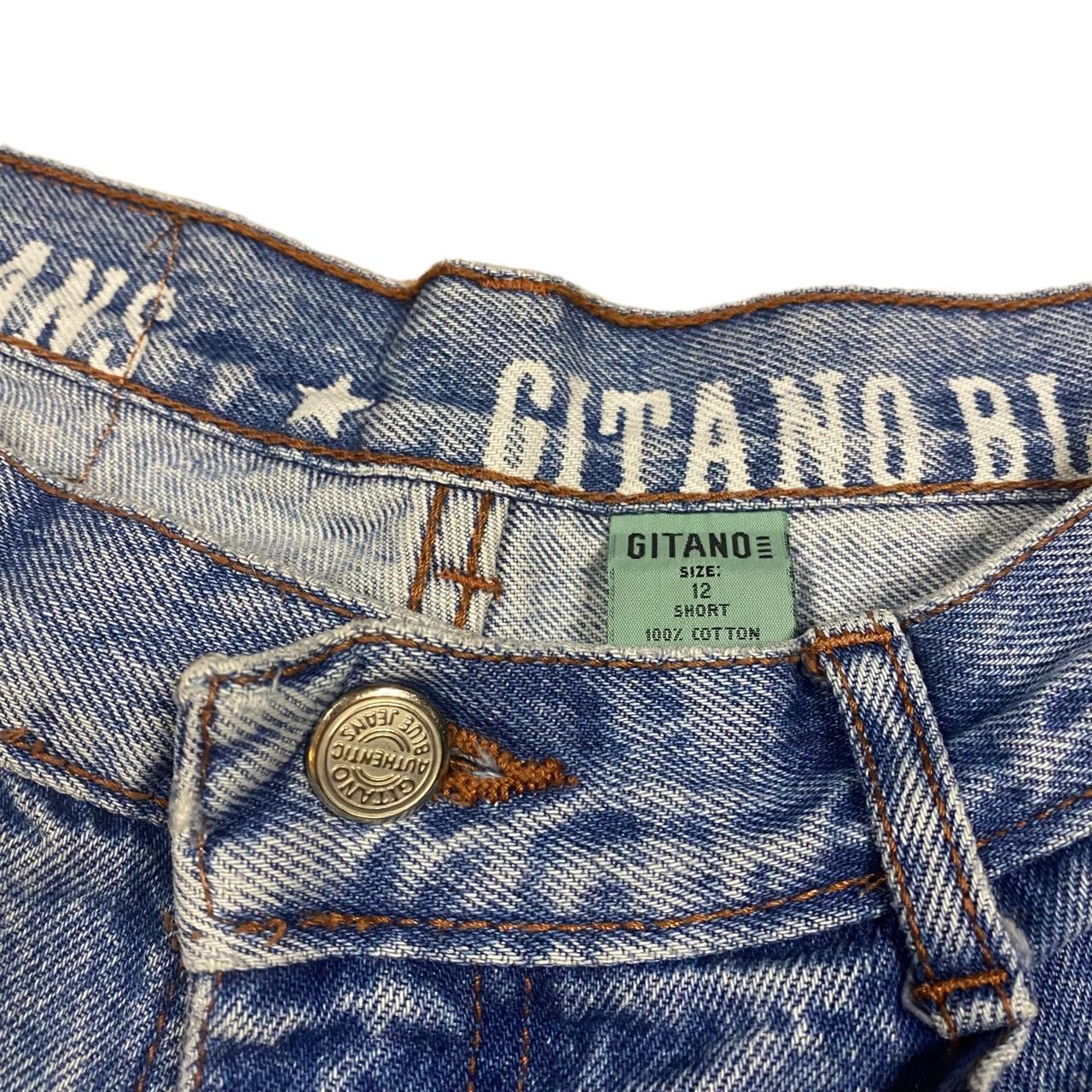 Vintage Y2K 2000’s Gitano short length light washed... - Depop
