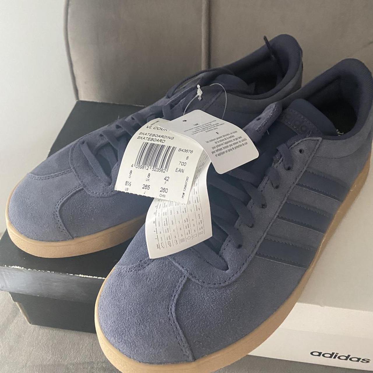 Adidas VL court 2.0 brand new blue men’s trainers.... - Depop