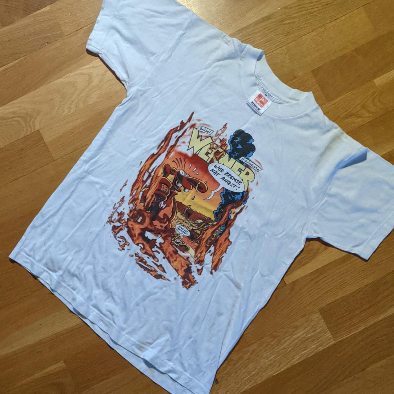 Vintage German comic book 'Werner' t-shirt -... - Depop