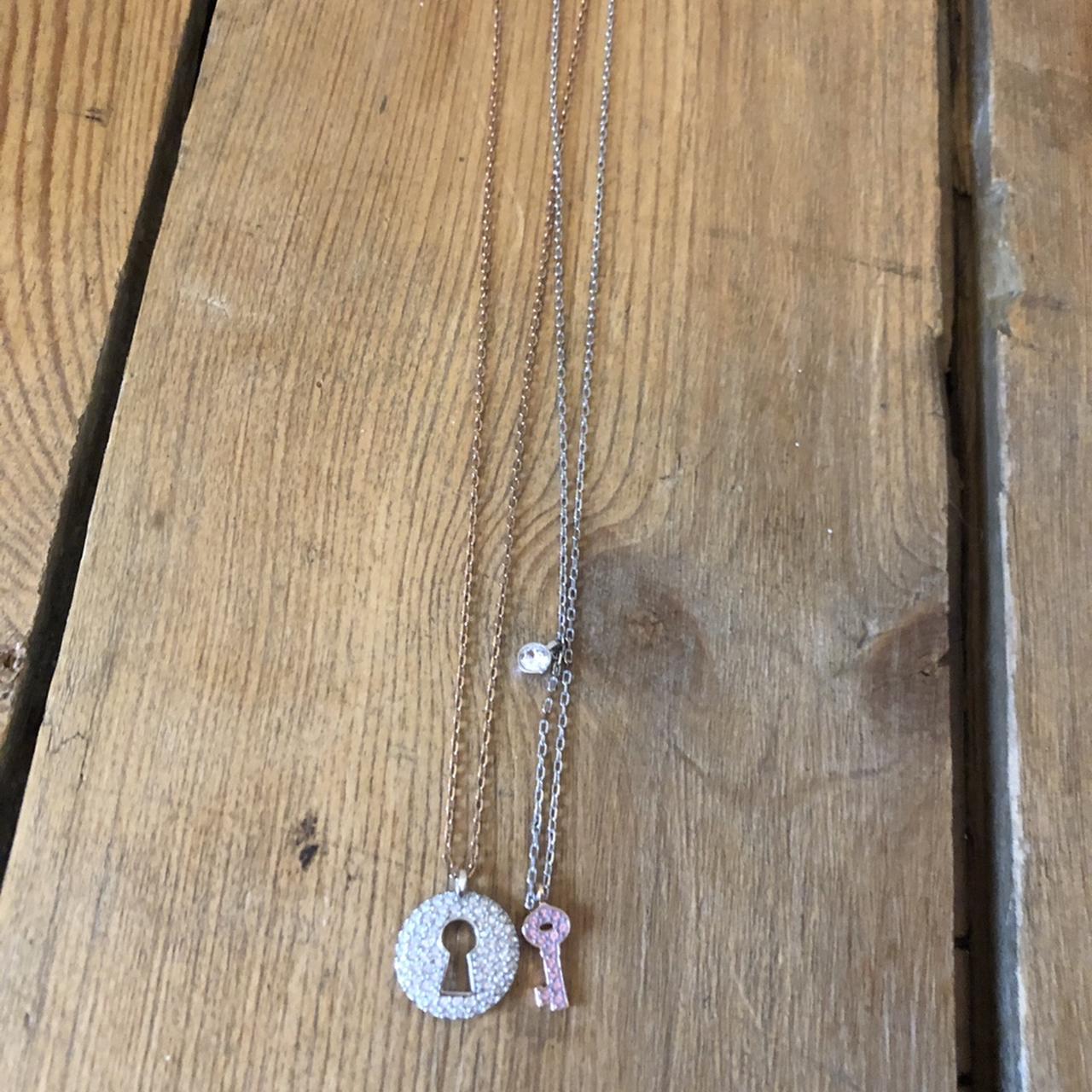 Swarovski key necklaces. 2 necklaces, can be worn... - Depop