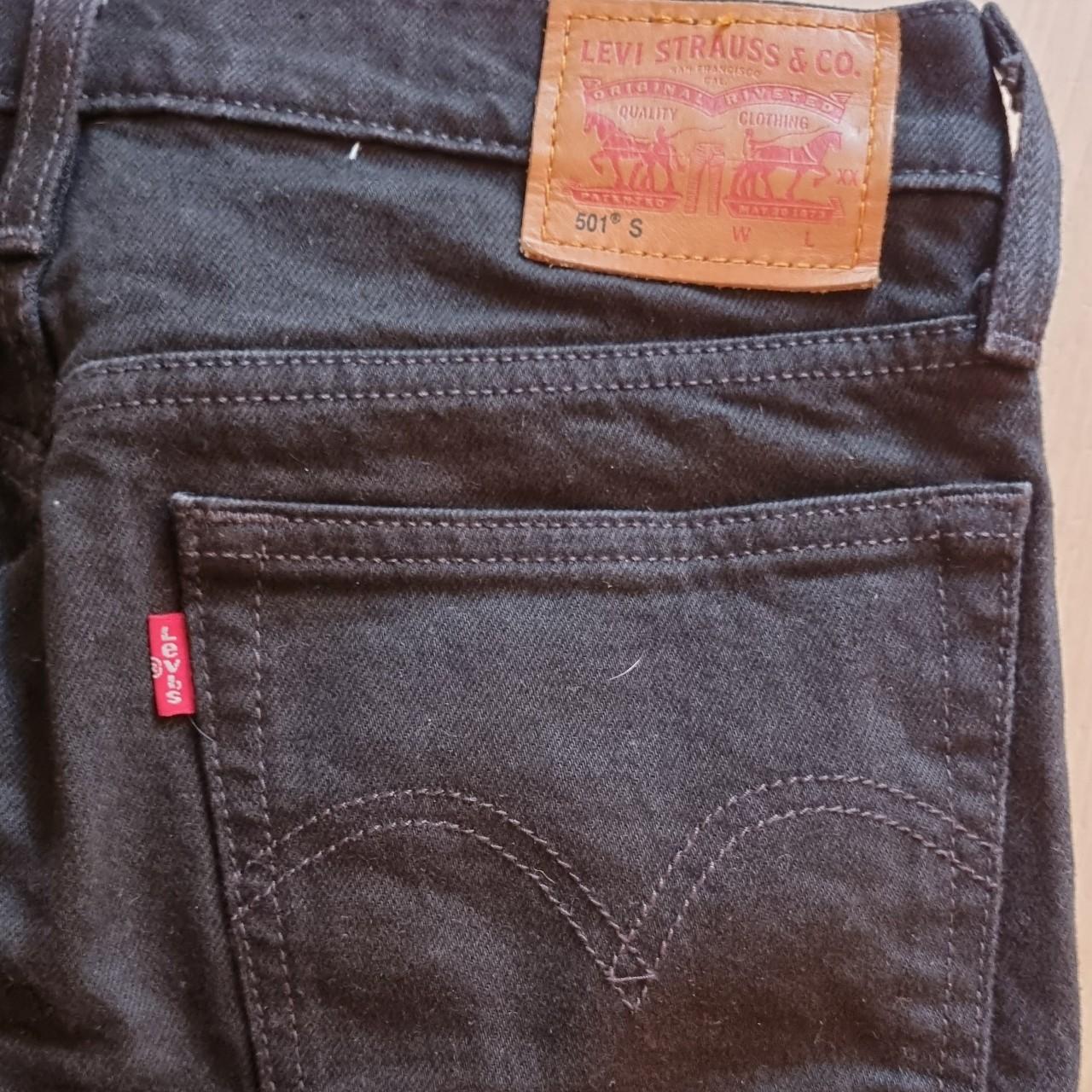 Levi Button fly 501 slim fit Talored to fit a 28in... - Depop