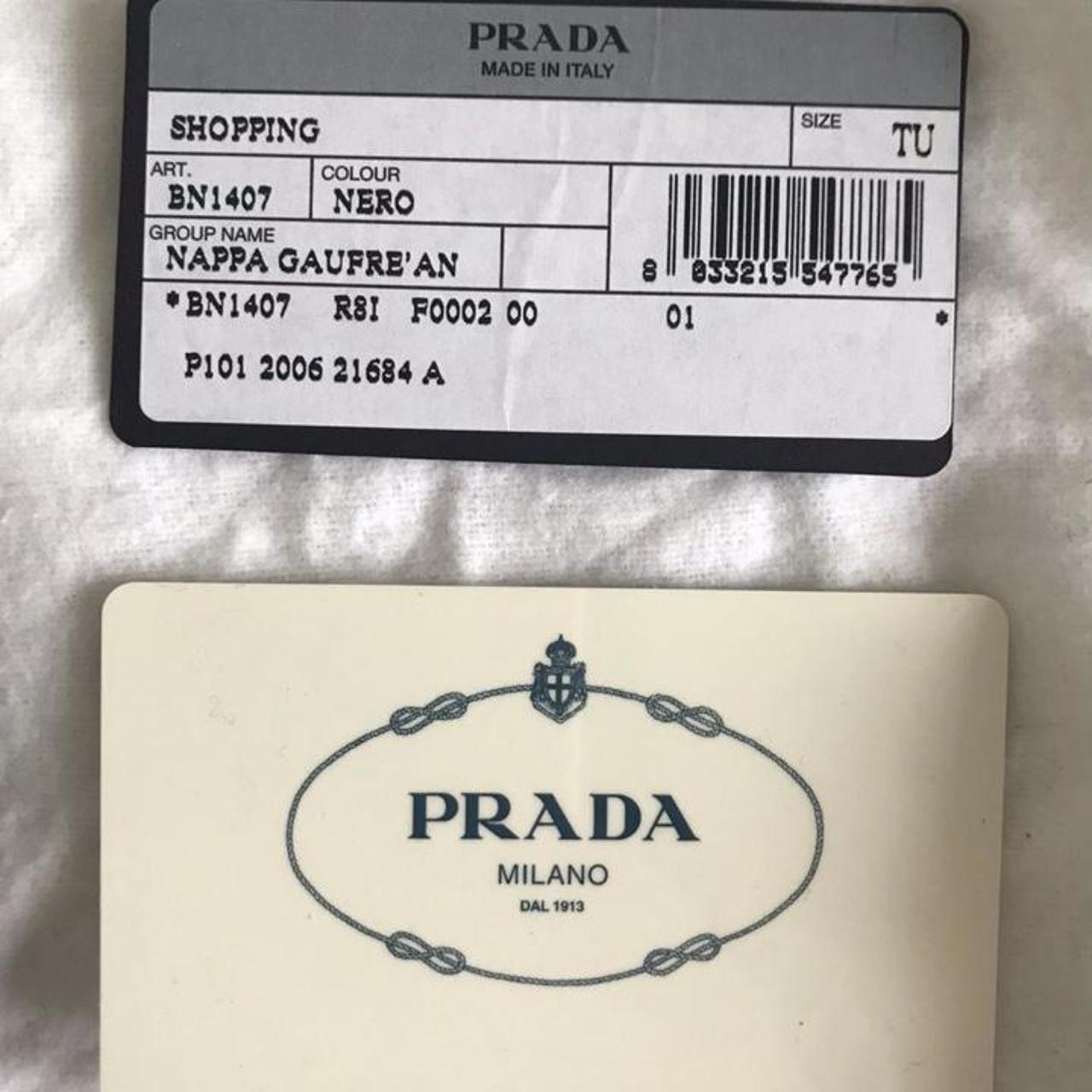 Prada Women's Black and Gold Bag | Depop