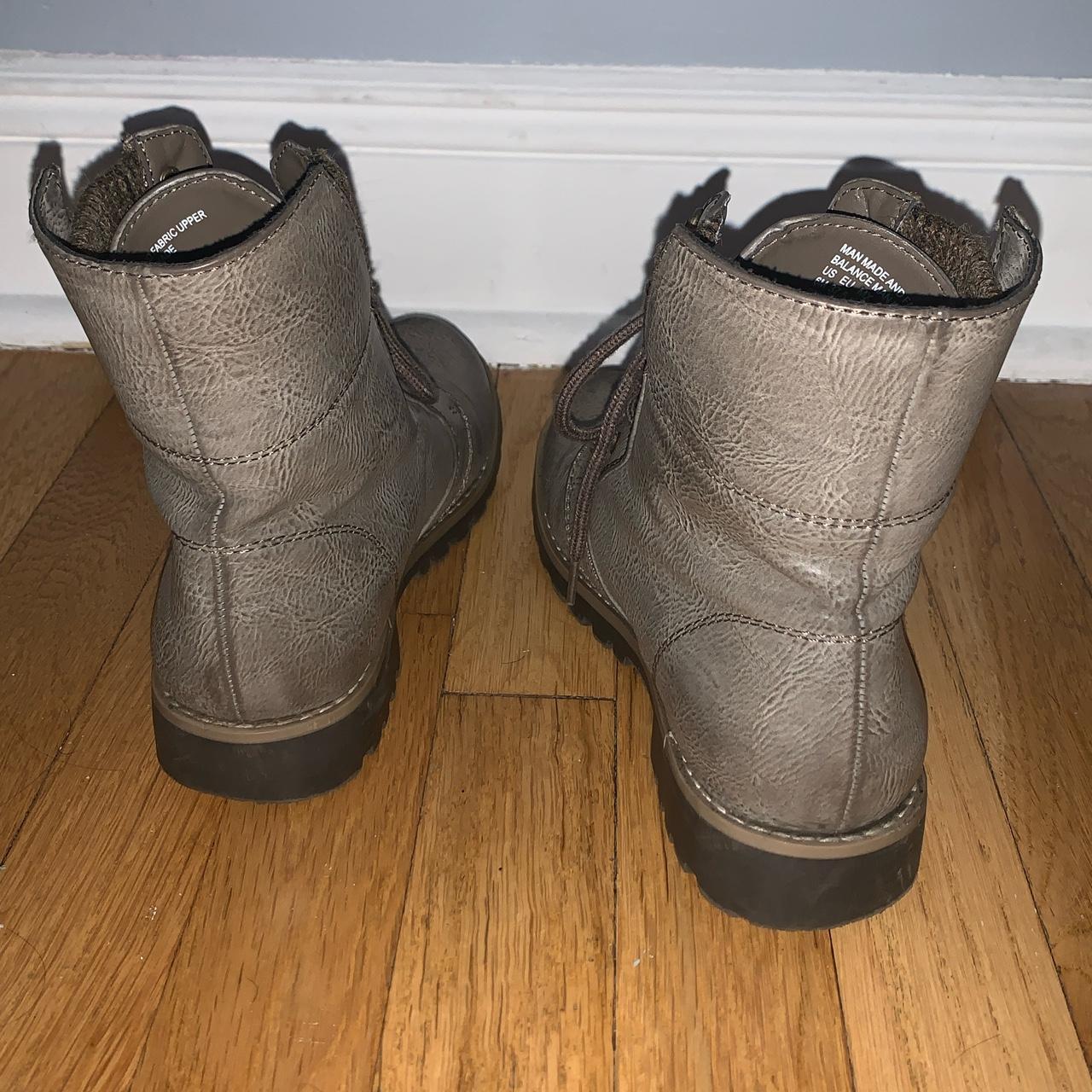 BONGO grey combat boots in size 6 (they are meant to... - Depop