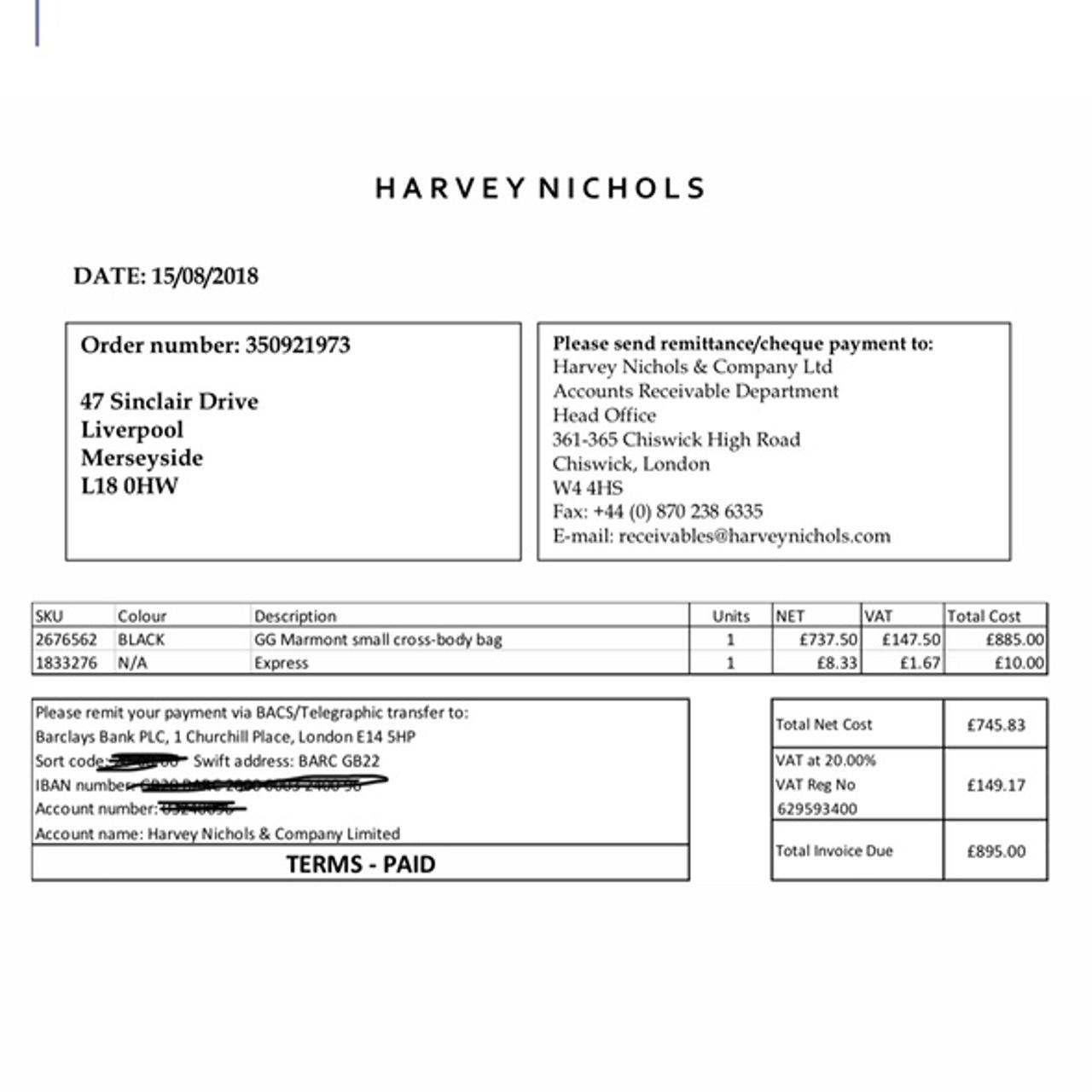 Invoice 🥰 - Depop