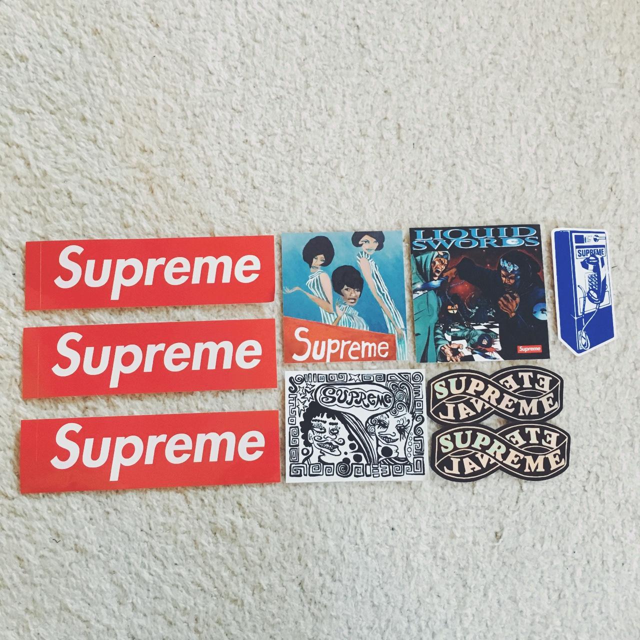 Supreme sticker pack x3 FW18 week 5 rare sticker... - Depop