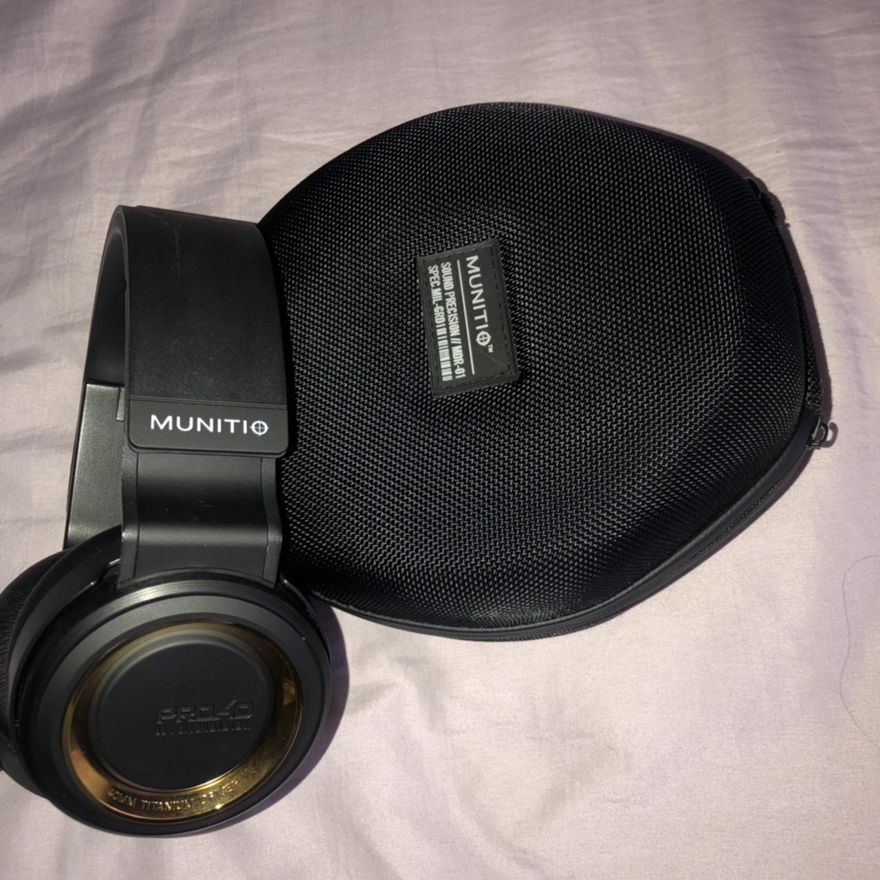 Munitio Pro40 High-performance Headphones Black And... - Depop