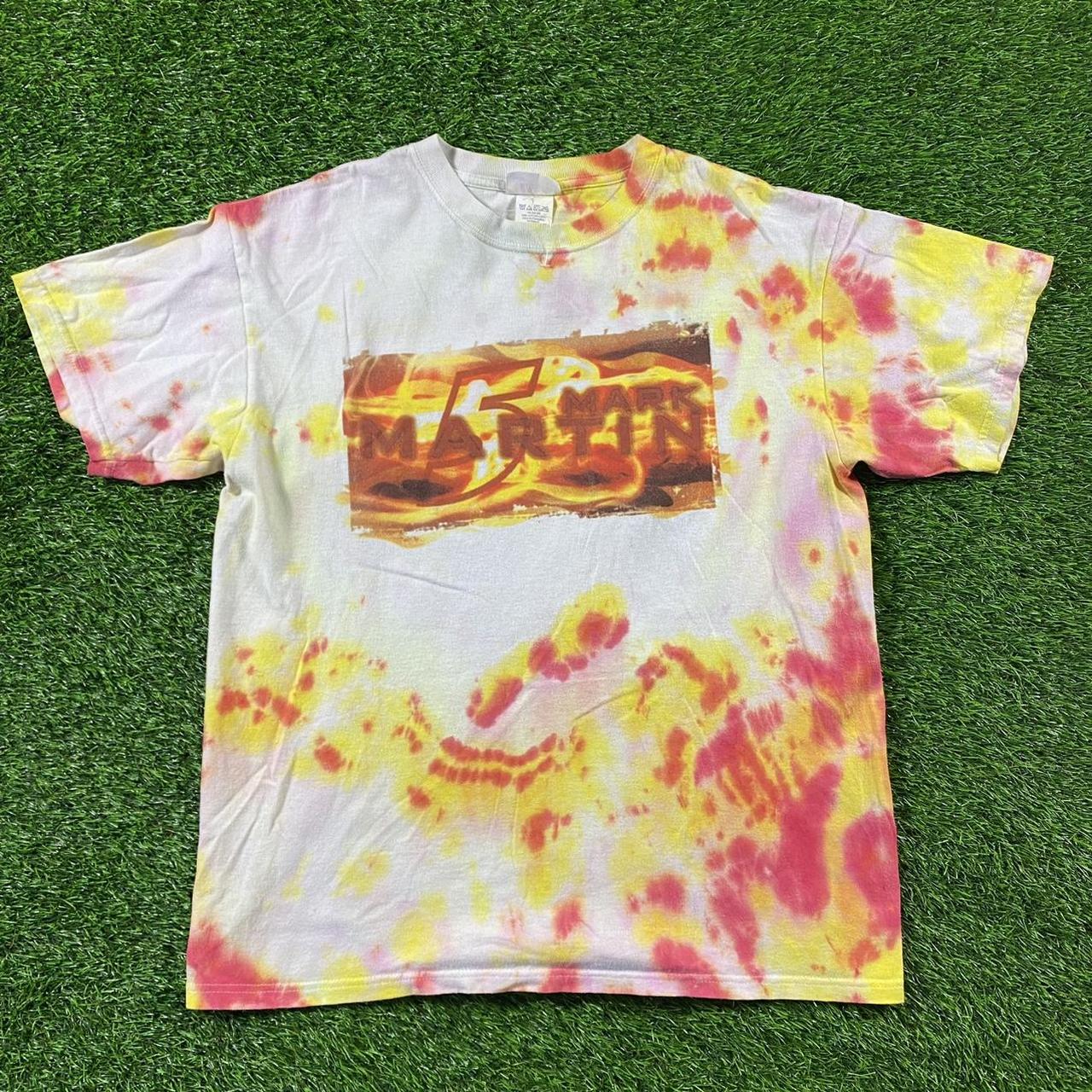 Vintage VTG Y2K Tye Dye Go Daddy Nascar Mark Martin... | Depop