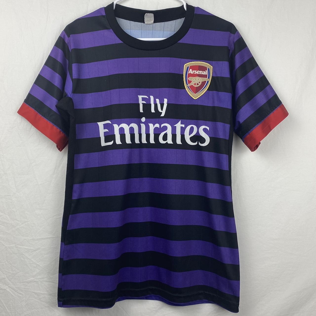 Arsenal Purple/Black Away Shirt dope shirt in great... - Depop