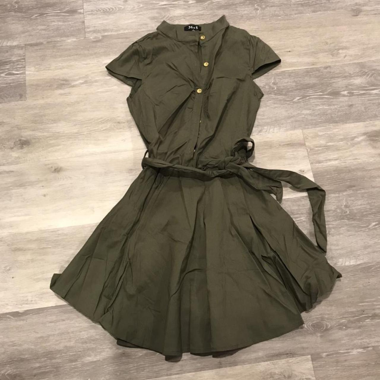 Cute brand new cargo dress in green Sizes available... - Depop