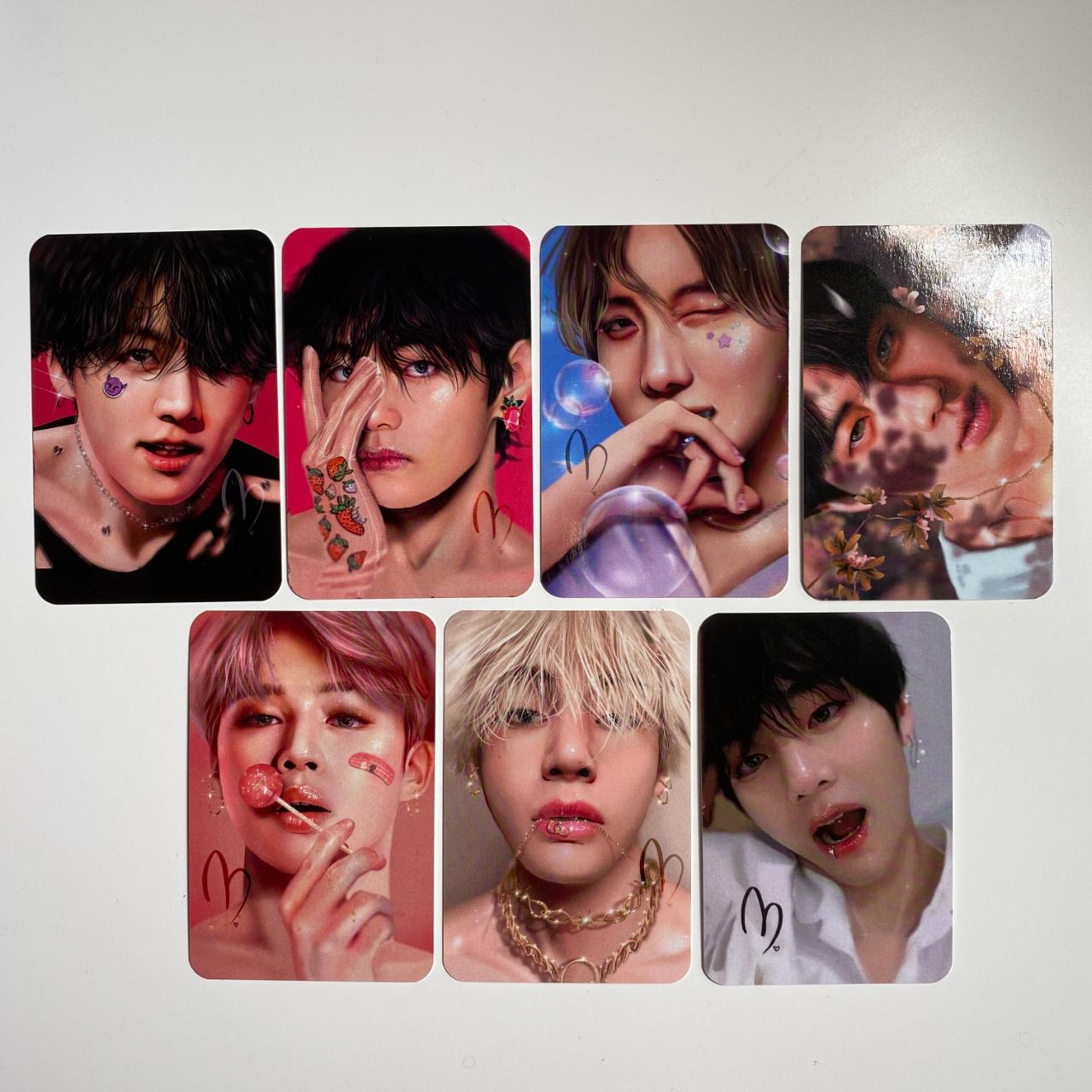 BTS photocard art prints by @/marys_artwork want to... - Depop