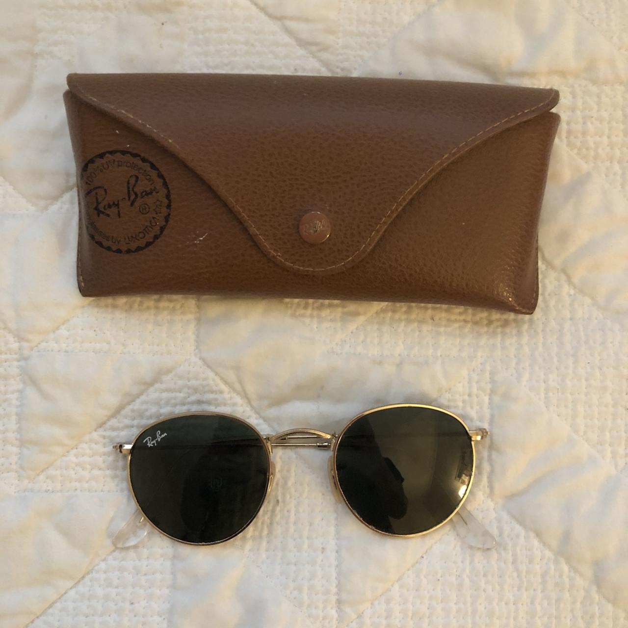 Genuine RAY-BAN round metal sunglasses ⚡️ small size... - Depop