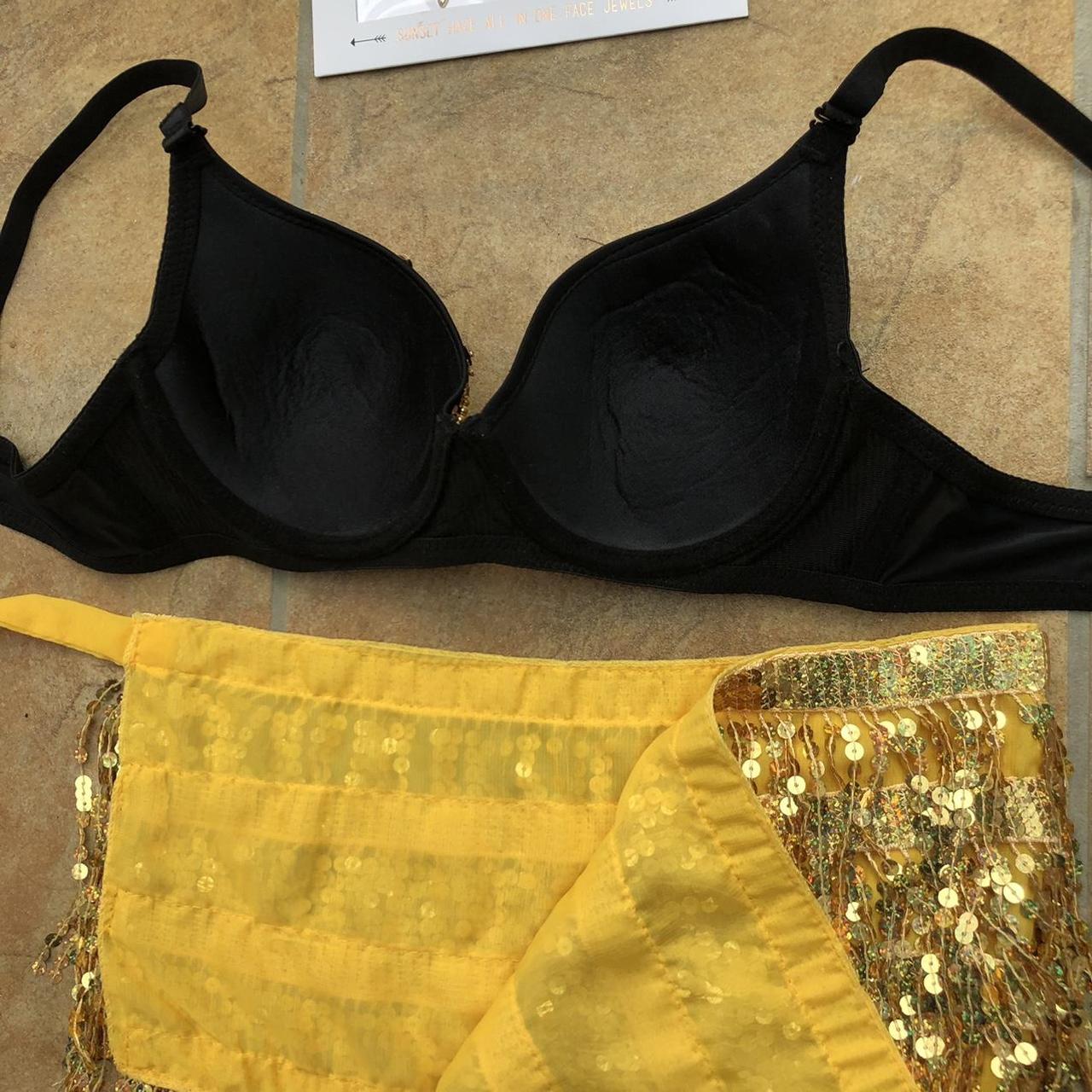 Shrine Women's Gold Bra | Depop