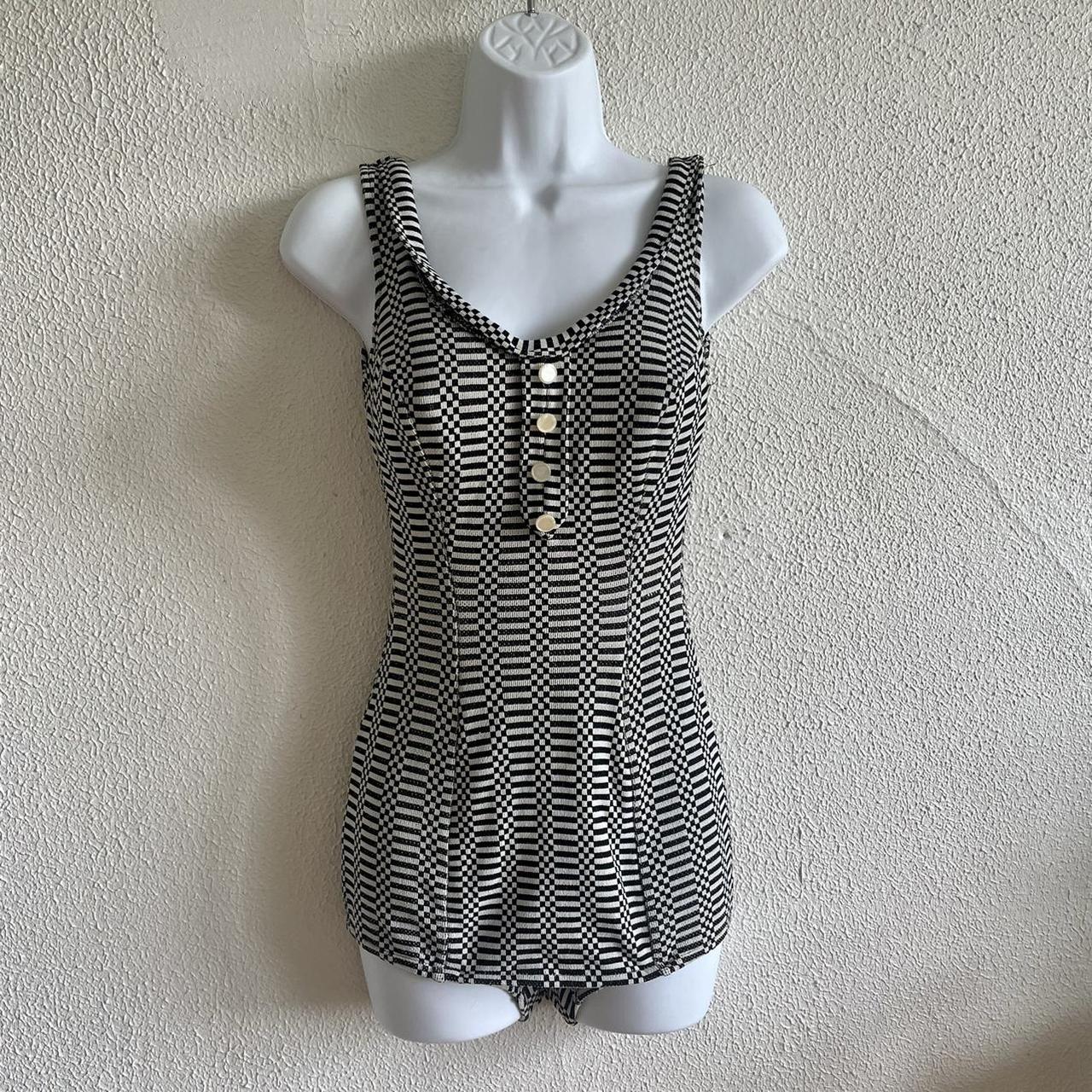 vintage checkered swimsuit 🍹🍒 circa 1950’s 1960’s... - Depop