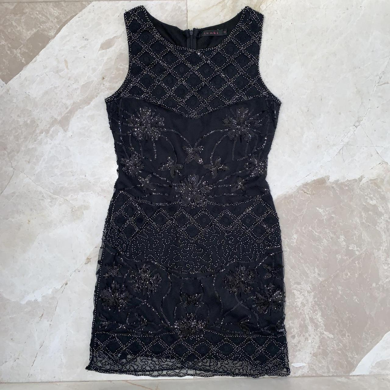 Tenki London stunning black flapper style Charleston... - Depop