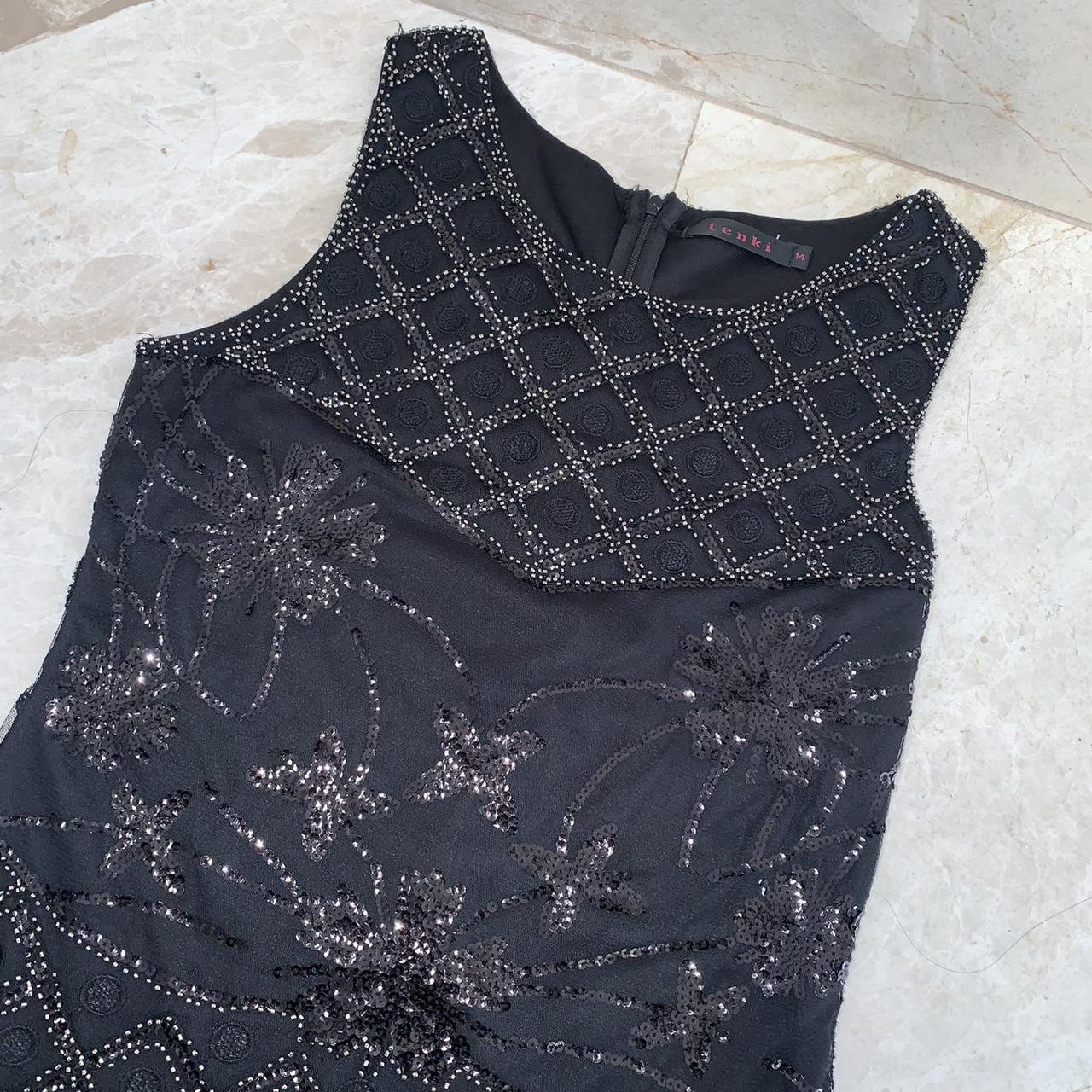 Tenki London stunning black flapper style Charleston... - Depop