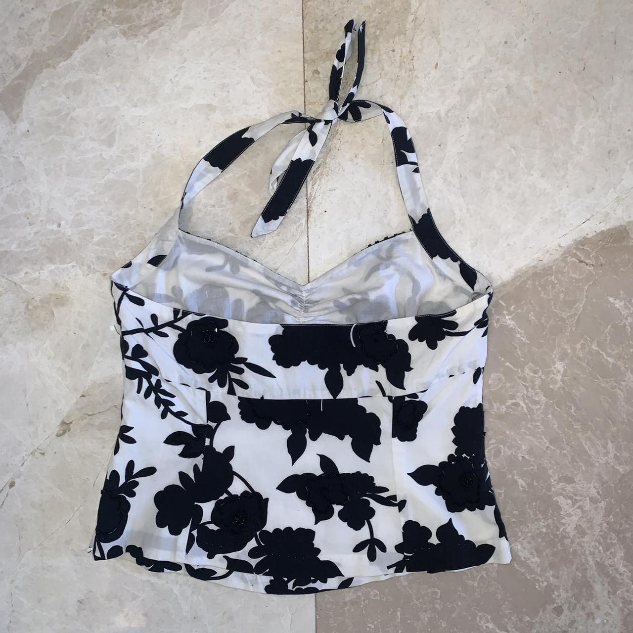 OASIS halter-neck structured camisole top Black and... - Depop