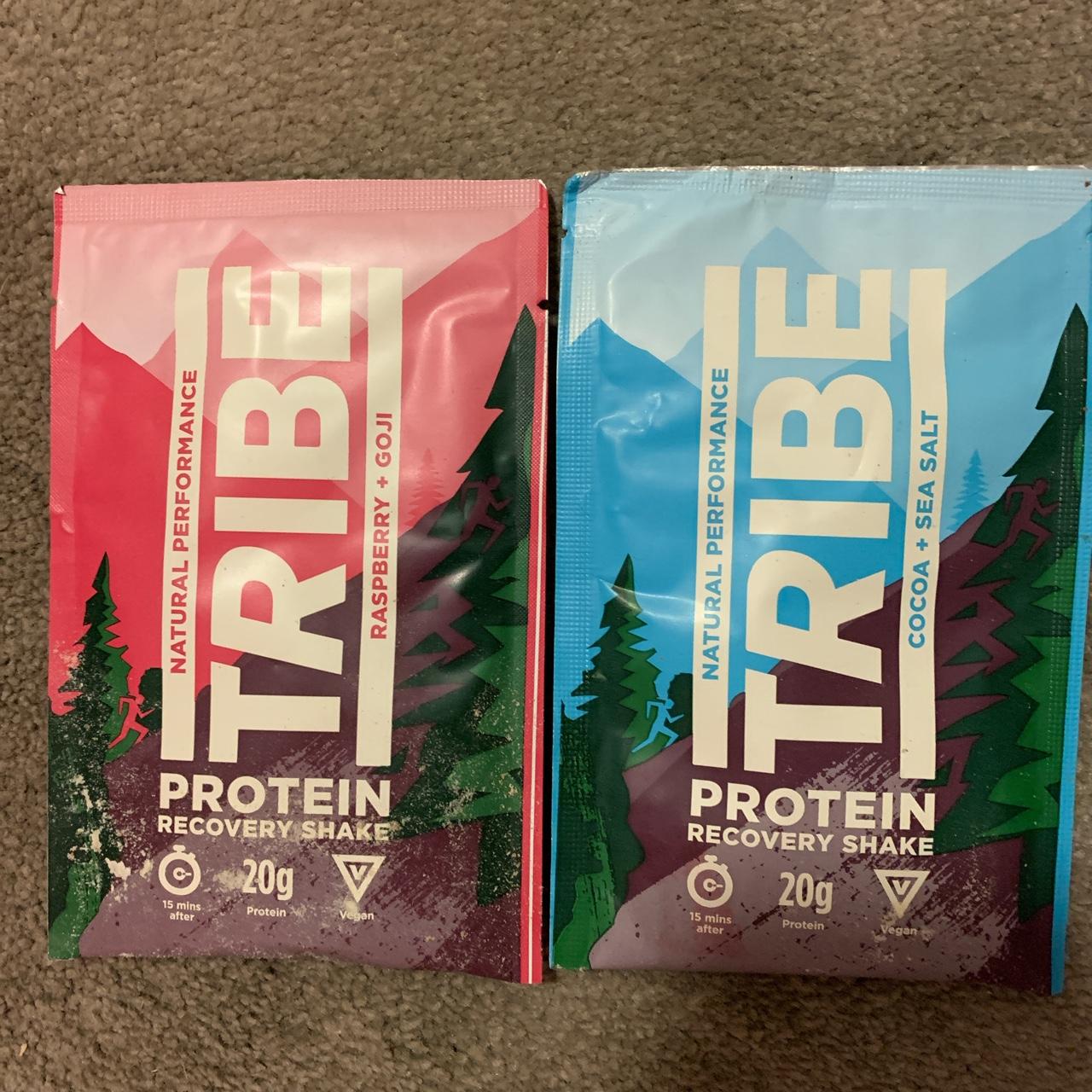 Tribe vegan protein shakes single serve sachets... - Depop