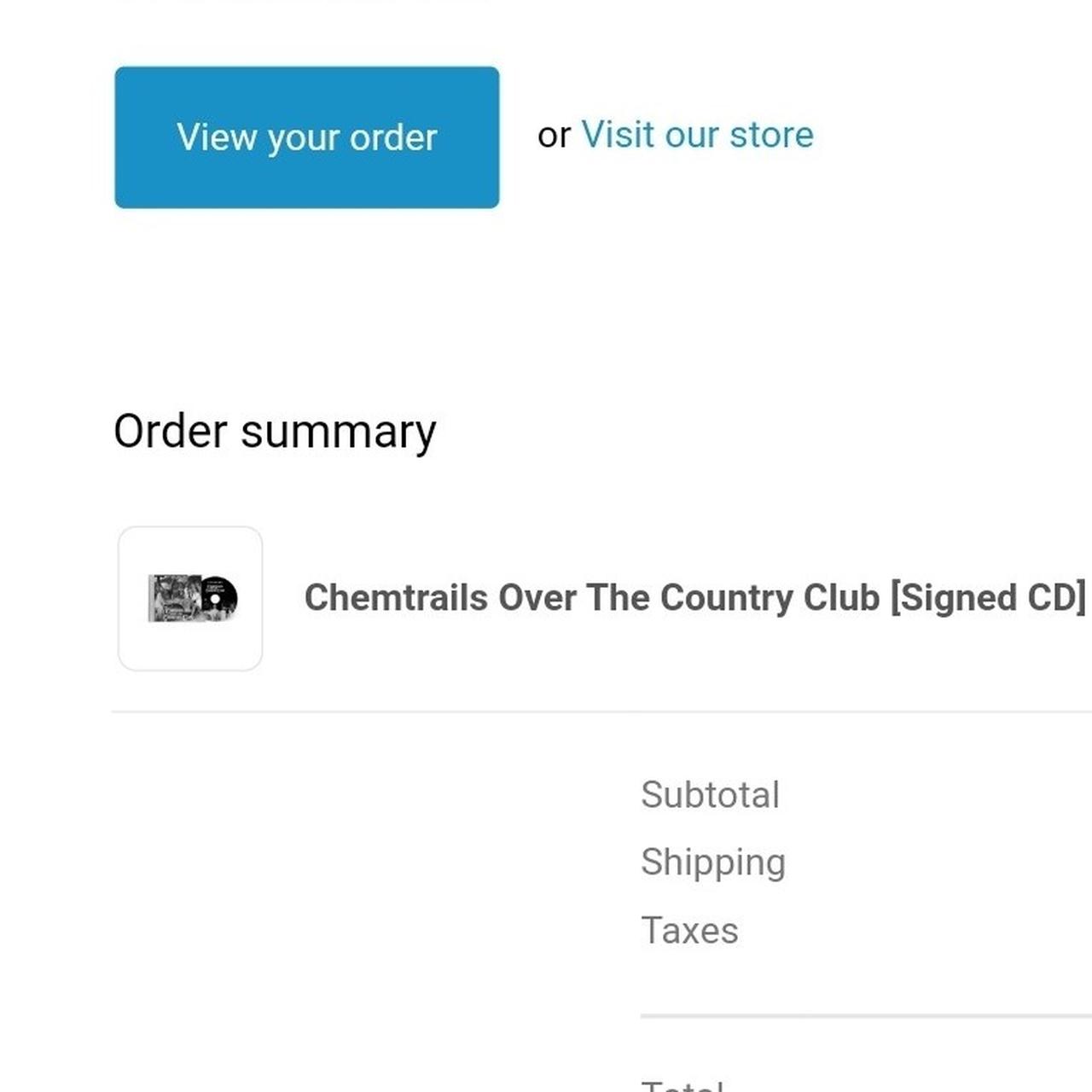 Lana Del Rey Autographed Chemtrails Over The Country... - Depop