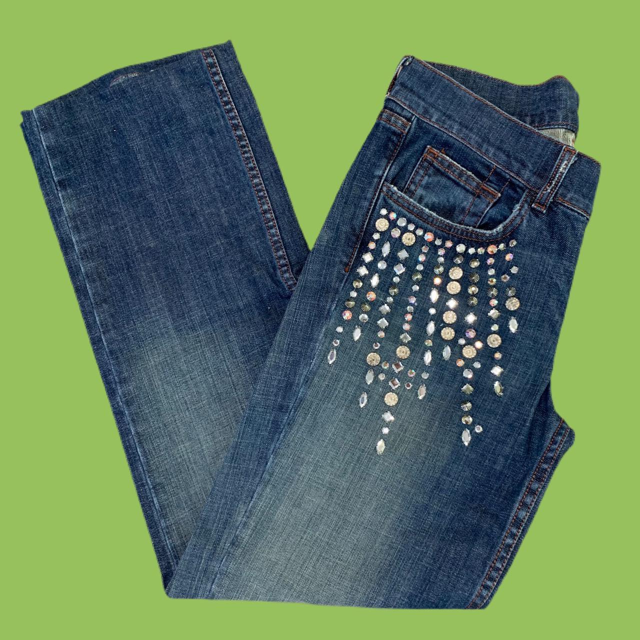 Stunning Rhinestone Jeans! These jeans are the... - Depop
