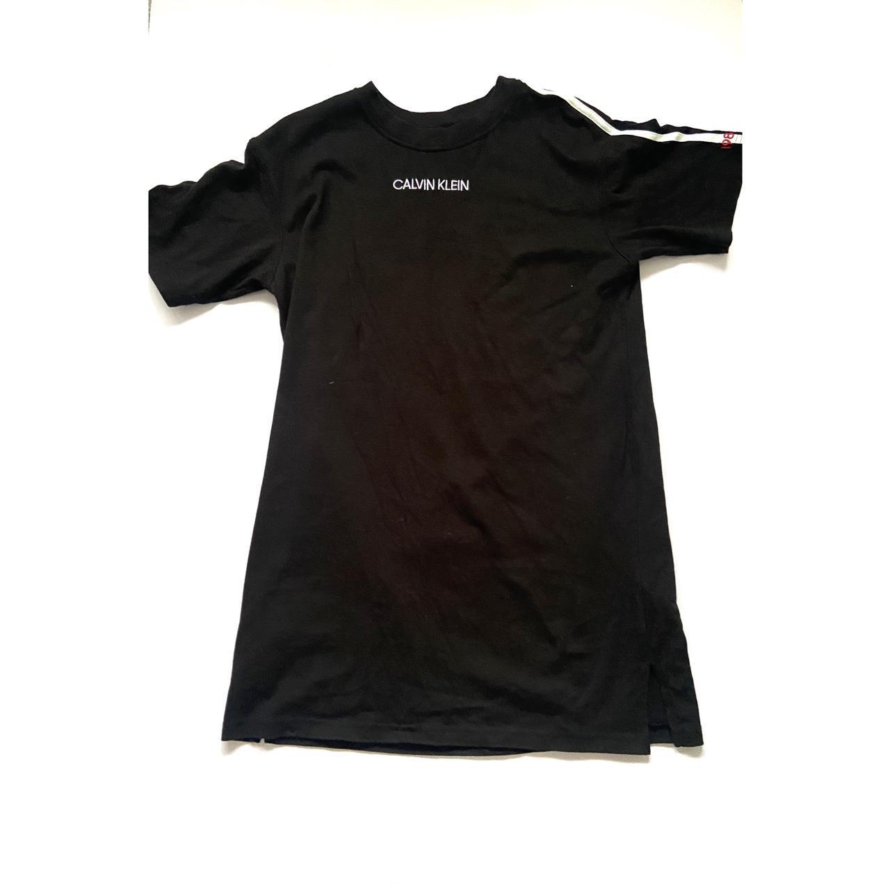 Calvin Klein - Black T-Shirt Dress > Size:... - Depop