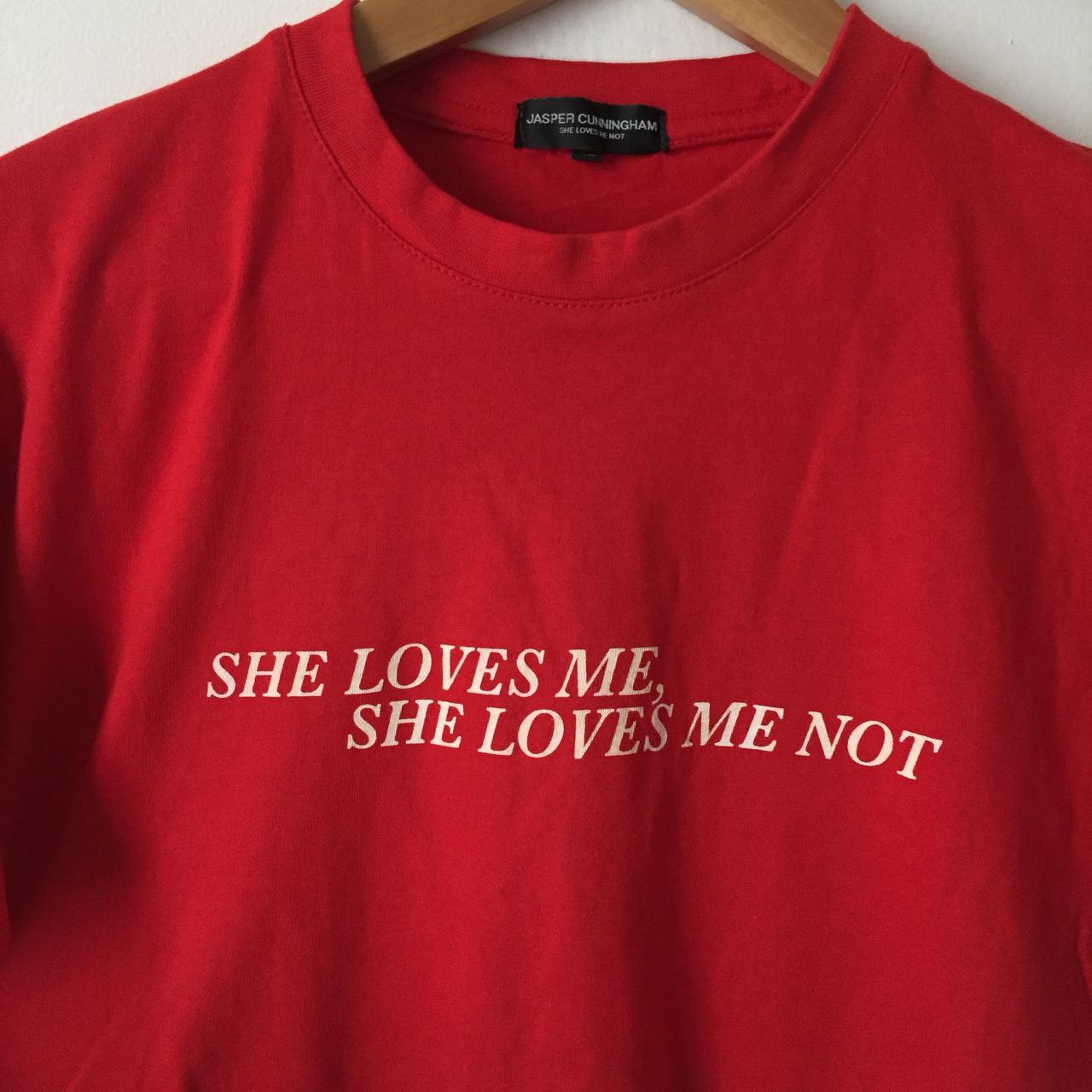 Jasper Cunningham "SHE LOVES ME SHE LOVES ME NOT"... - Depop