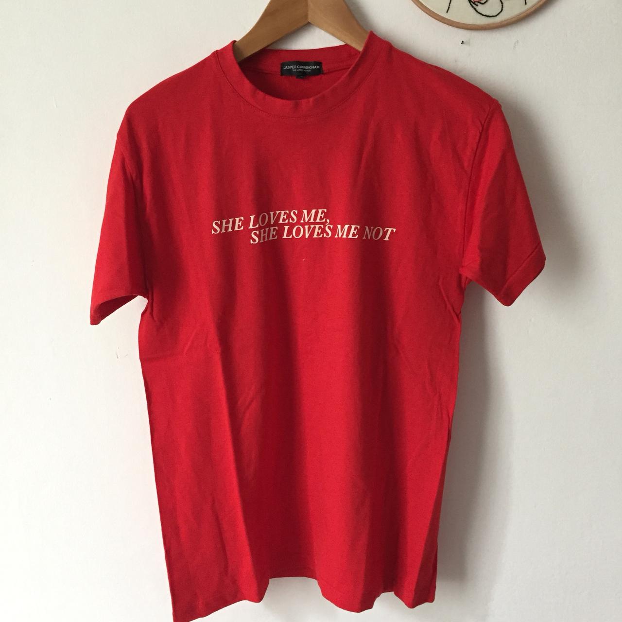 Jasper Cunningham "SHE LOVES ME SHE LOVES ME NOT"... - Depop