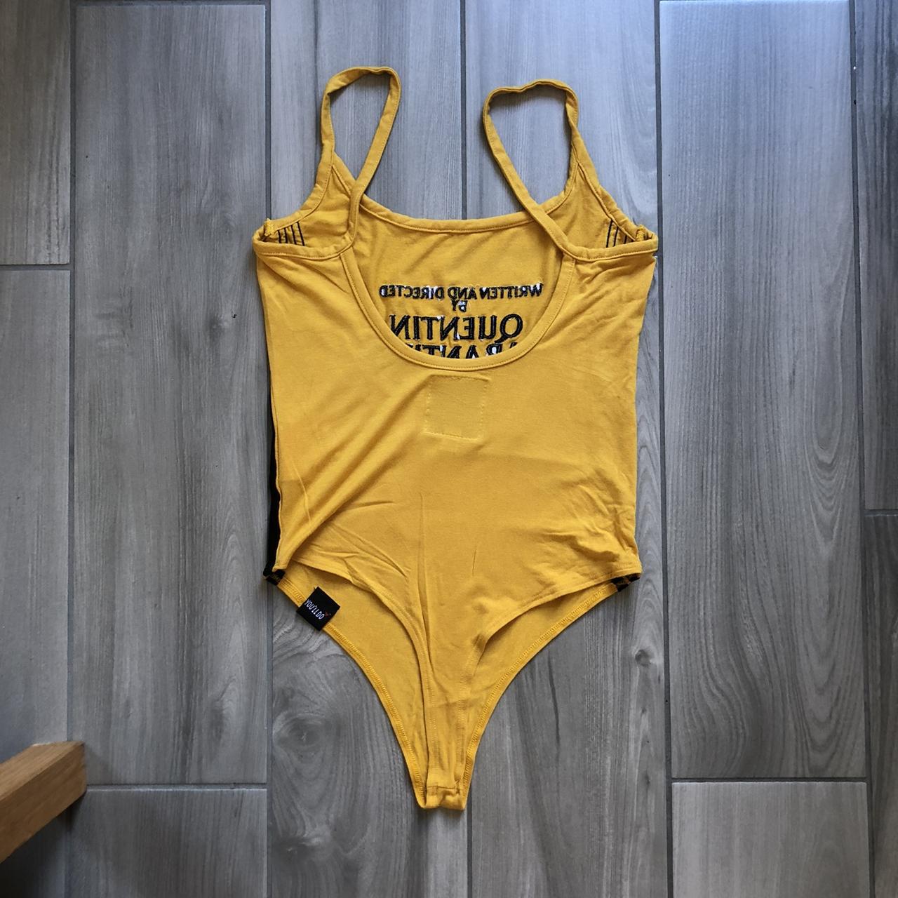 Omweekend QUENTIN TARANTINO YELLOW BODY Used only 1... - Depop