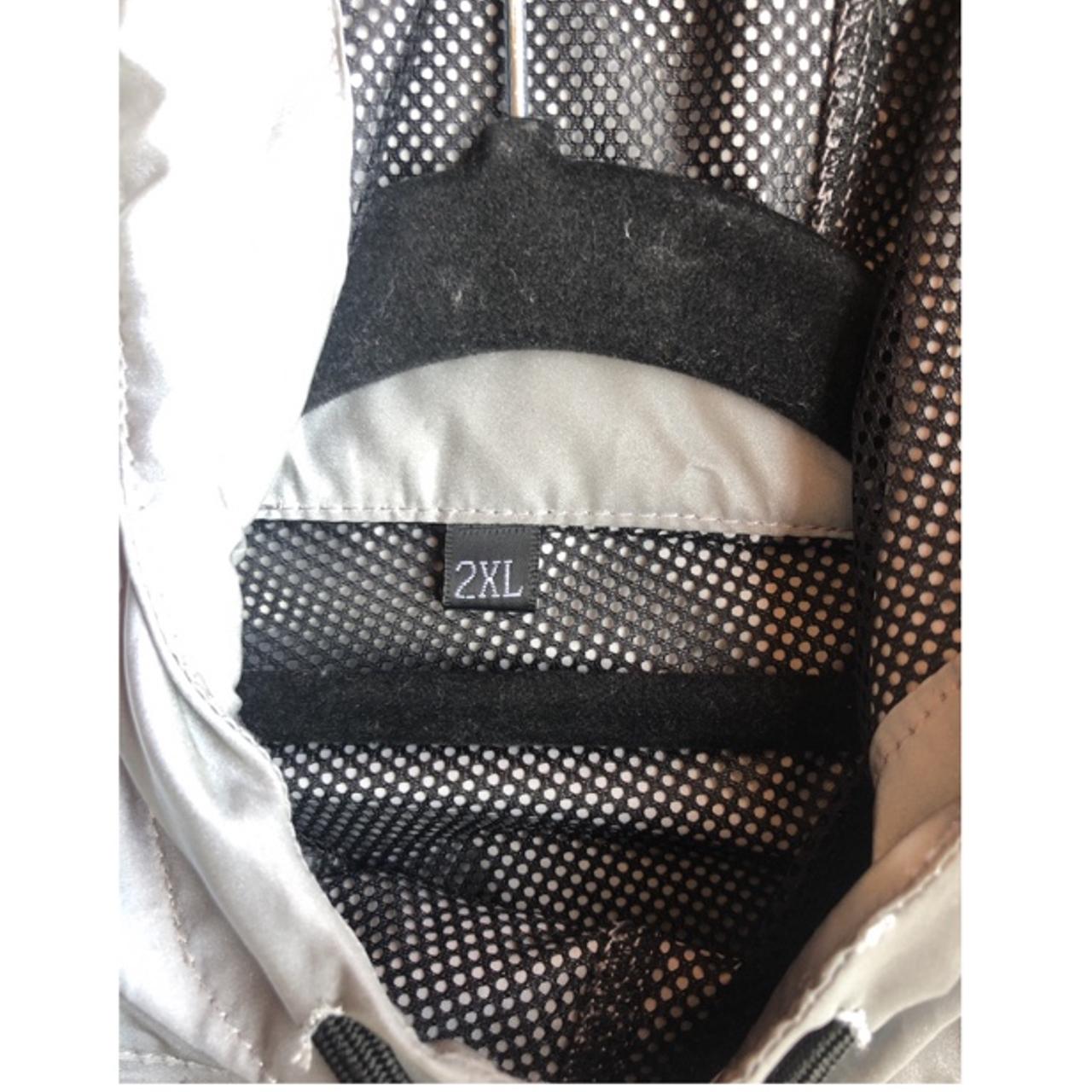 NDG studio silver shell hooded top SS19... - Depop