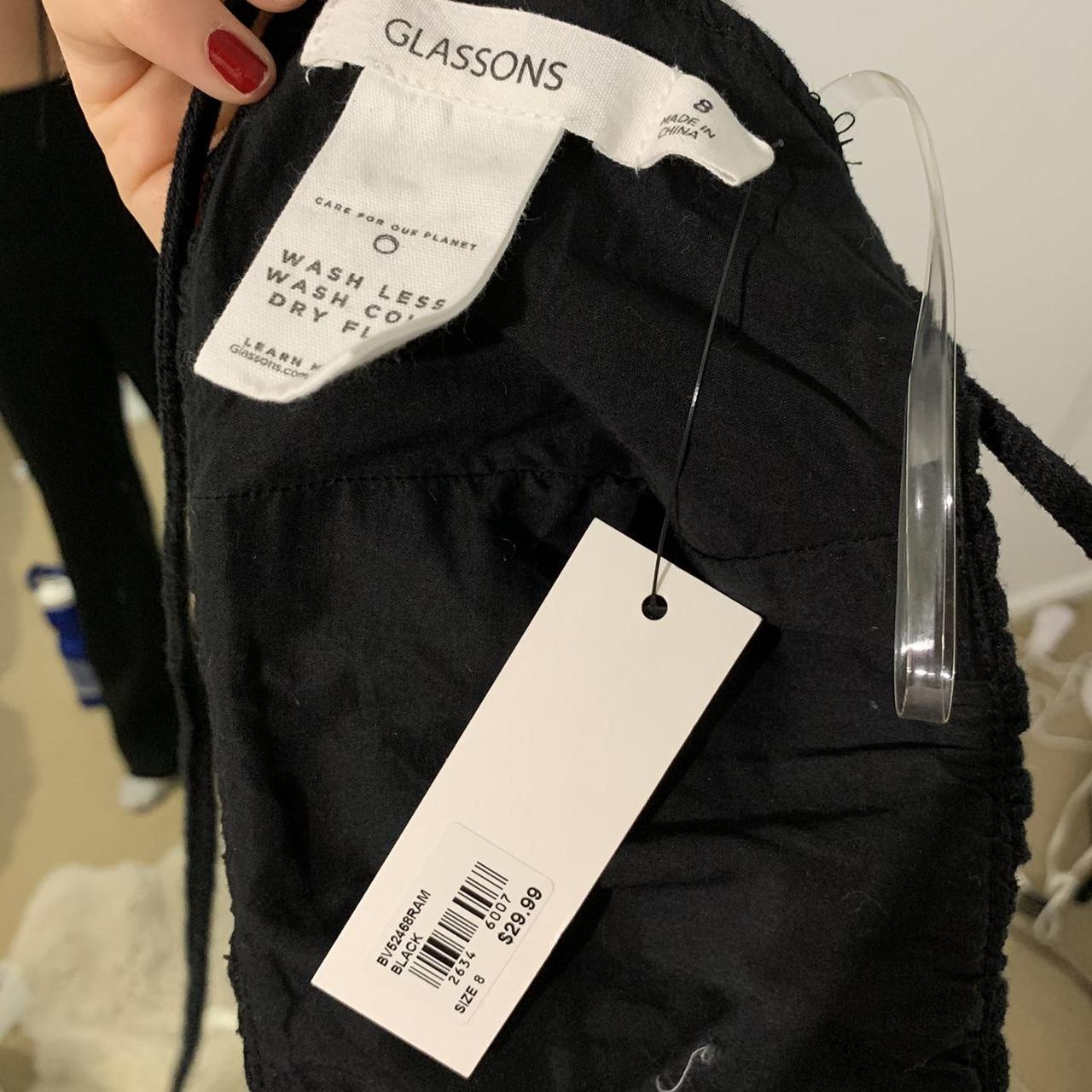 Glassons top never worn tags still attached Black - Depop