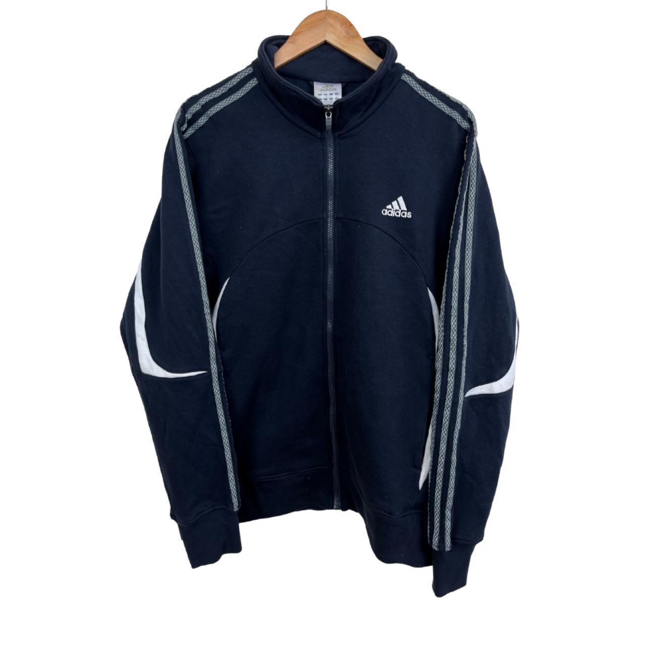 Adidas Mens Navy Hoodie Depop