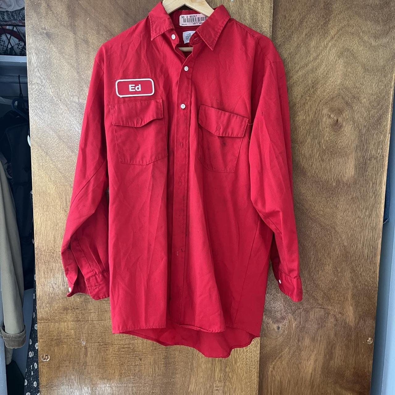 Utility Men's Red Shirt | Depop