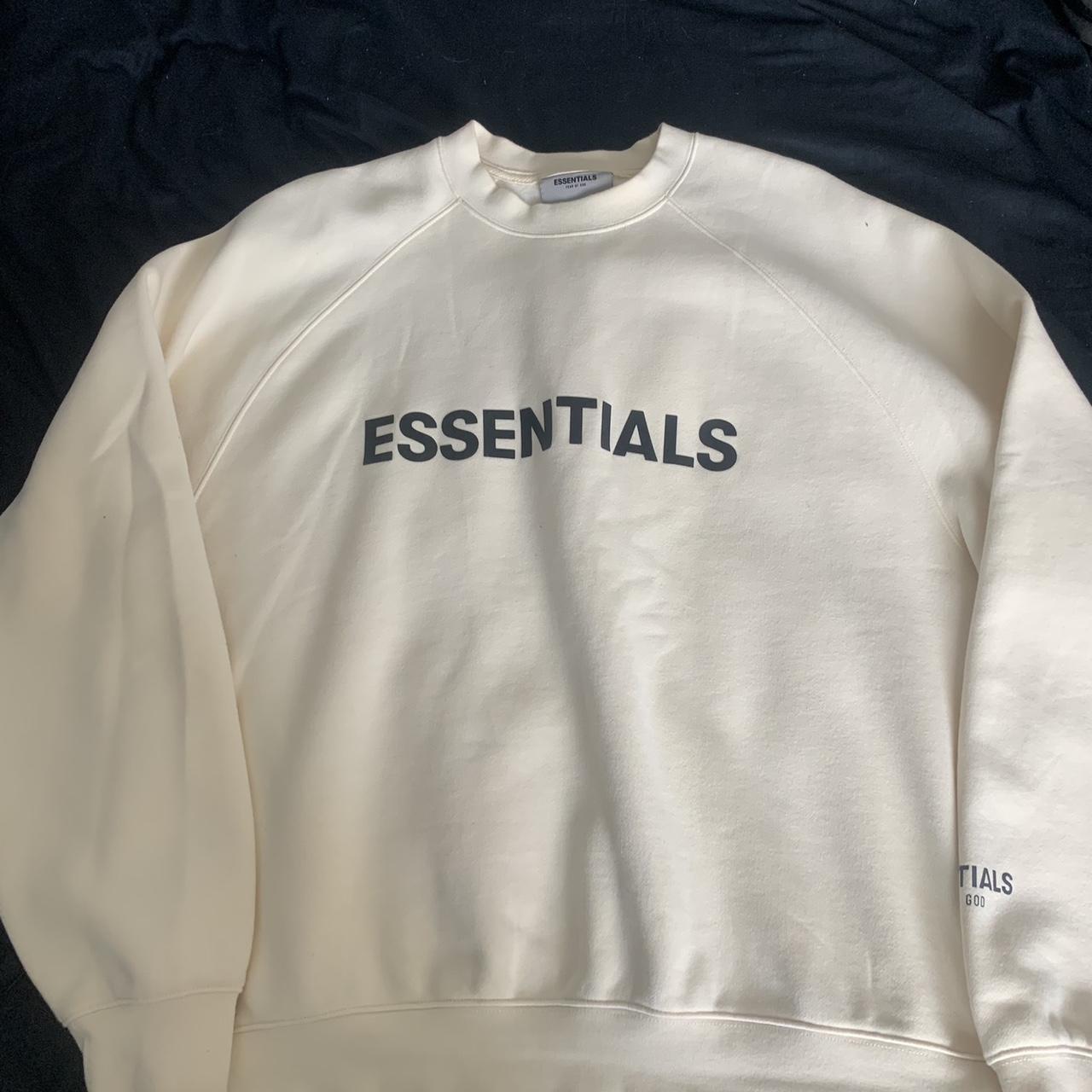 Fear of God Essentials Jumper Size L Butter Good... - Depop