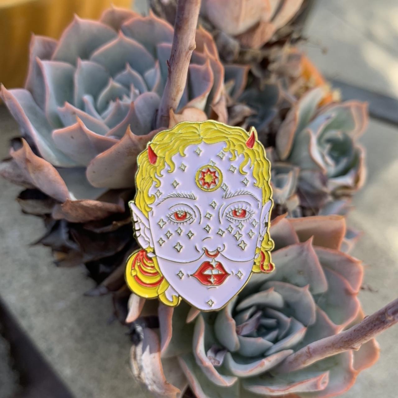 Enamel lapel pin bundle 1 Moon Power 2” pin 1... - Depop