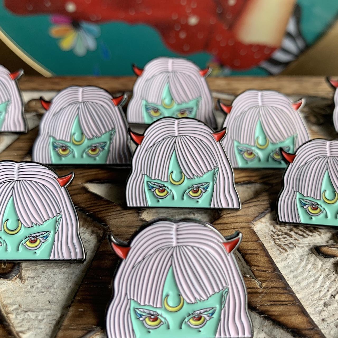 Enamel lapel pin bundle 1 Moon Power 2” pin 1... - Depop