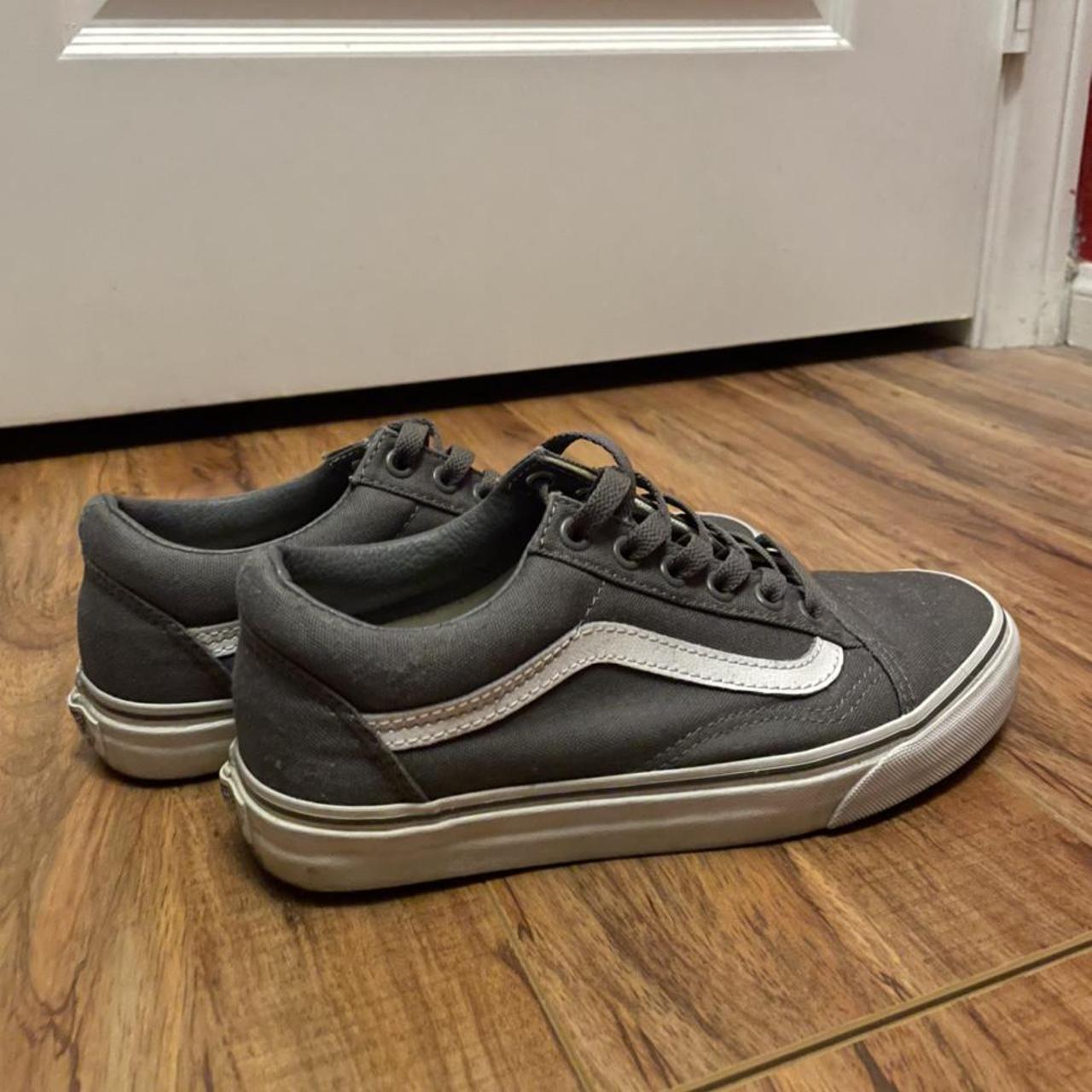 Grey Old Skool Vans Size 6 men, 7.5 women Some... - Depop