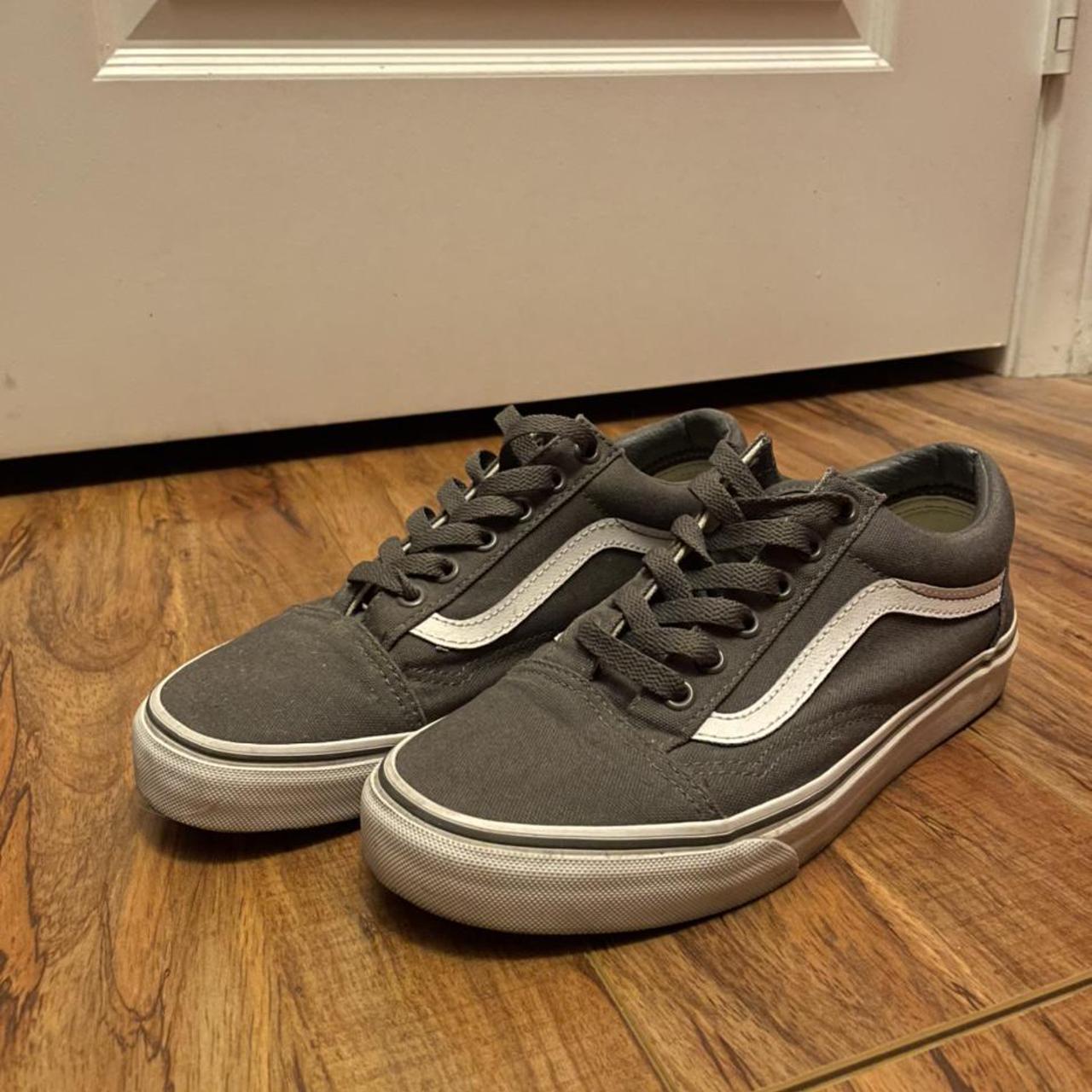 Grey Old Skool Vans Size 6 men, 7.5 women Some... - Depop