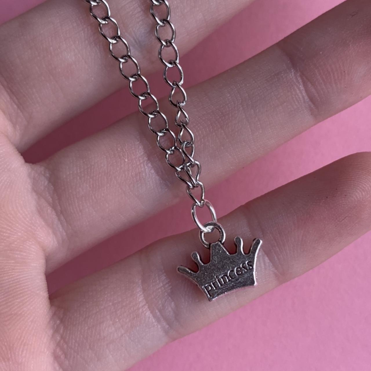 The princess crown chain necklace!!💞 high quality... - Depop