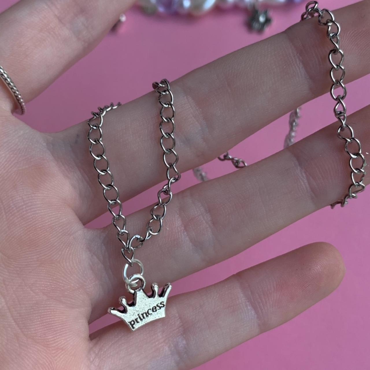 The princess crown chain necklace!!💞 high quality... - Depop