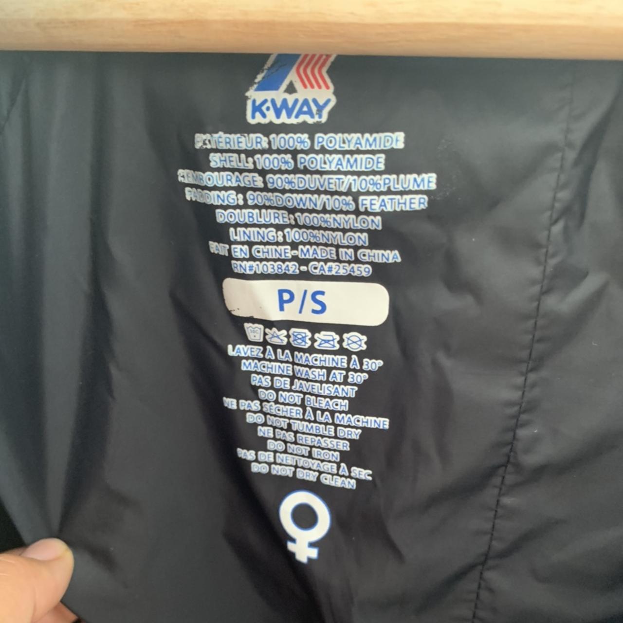 K-way jacket in good condition, slightly worn but... - Depop