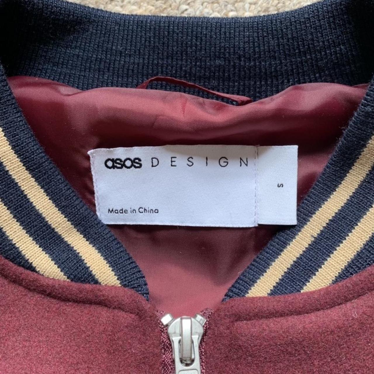 Men’s ASOS Varsity Jacket Size: Small Condition:... - Depop