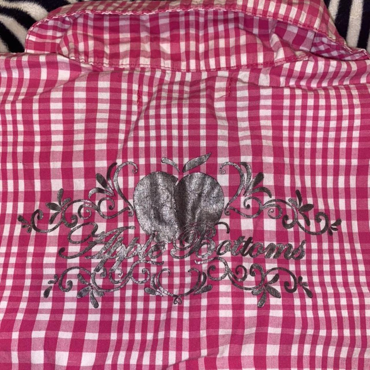 The cutest y2k apple bottom collared shirt with... - Depop