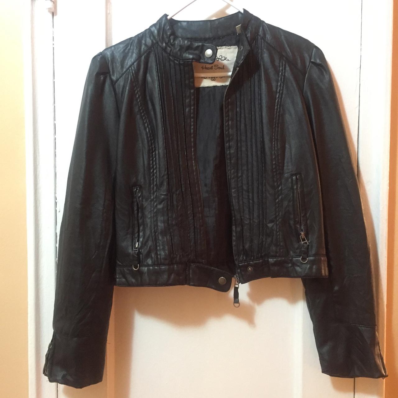 Heart N Soul Motorcycle Jacket. Didn't realize it... - Depop