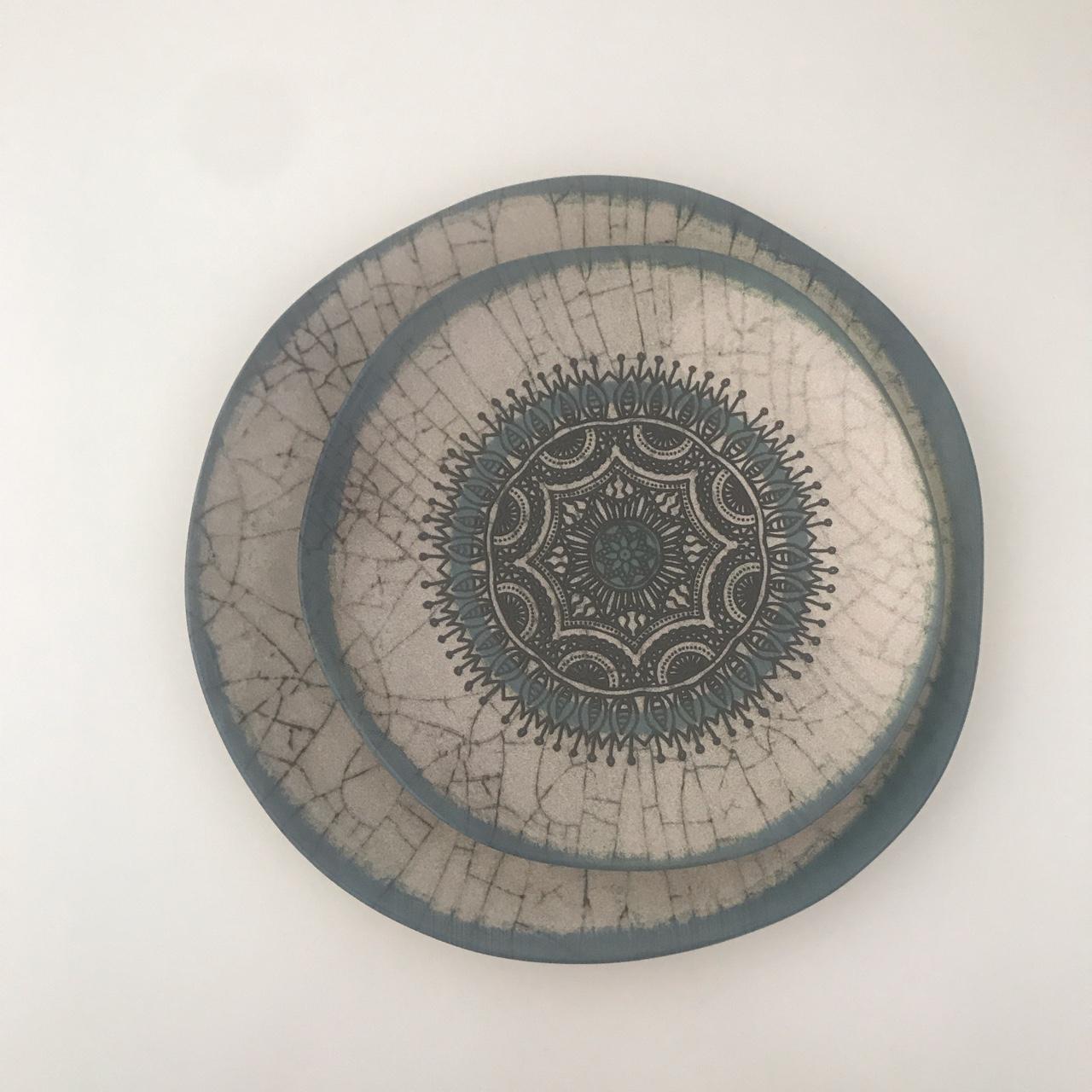 Beautiful boho dinner / main plate and side... - Depop