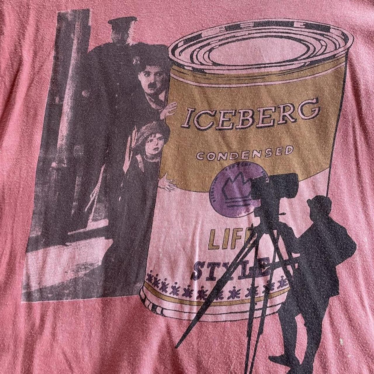 Vintage iceberg Charlie Chaplin & Andy Warhol t... - Depop