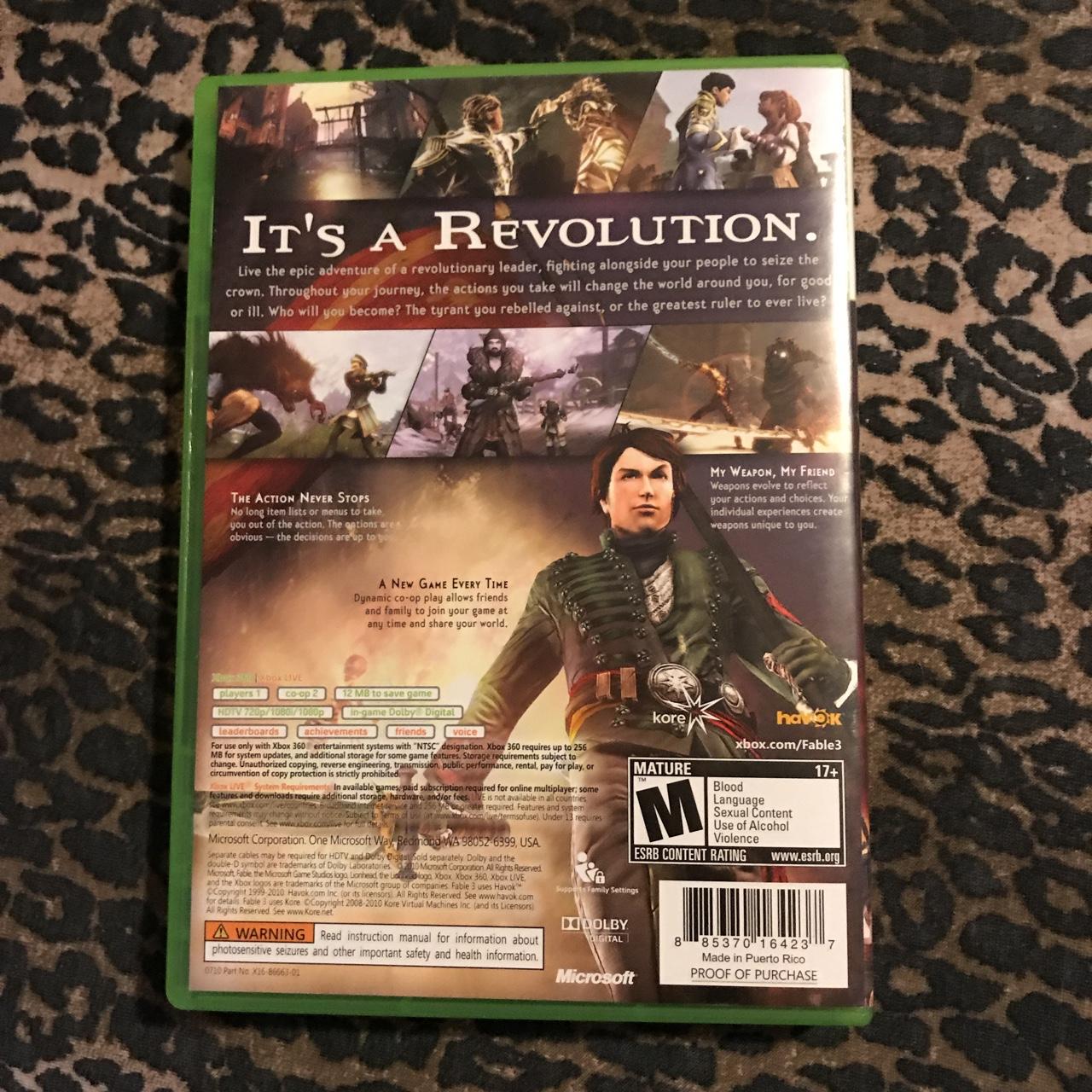 Fable III for Xbox 360! No flaws, I just don't play... - Depop
